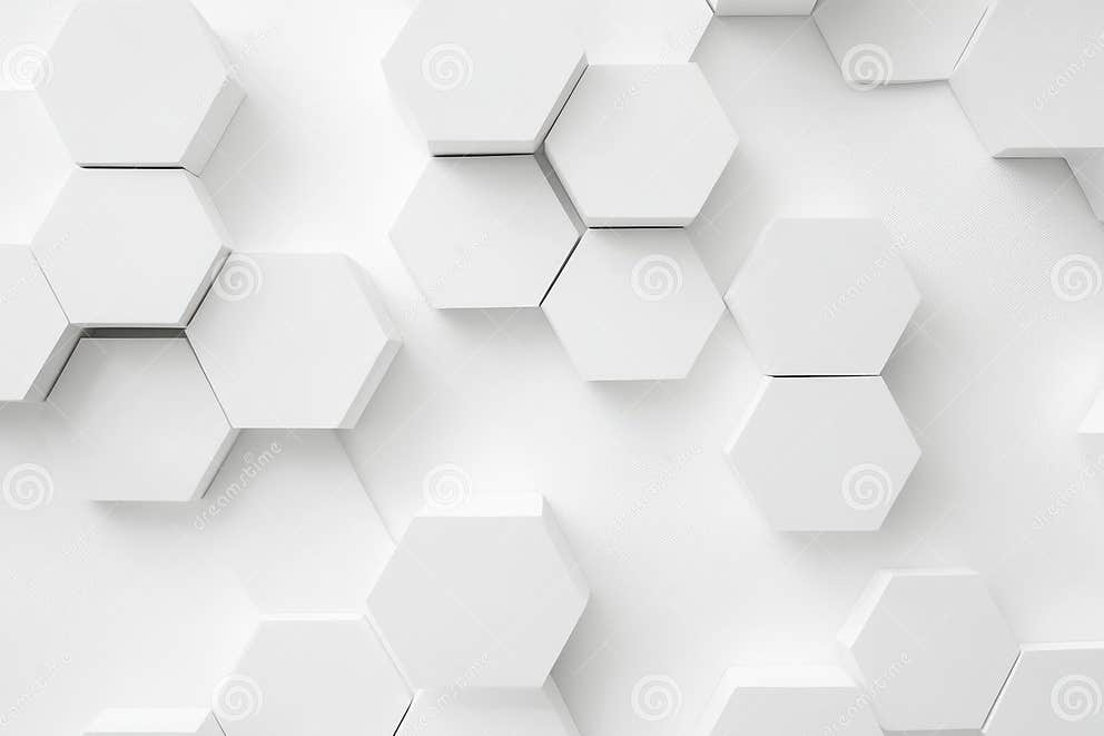 White Hexagonal Pattern on a Textured Surface Stock Illustration ...