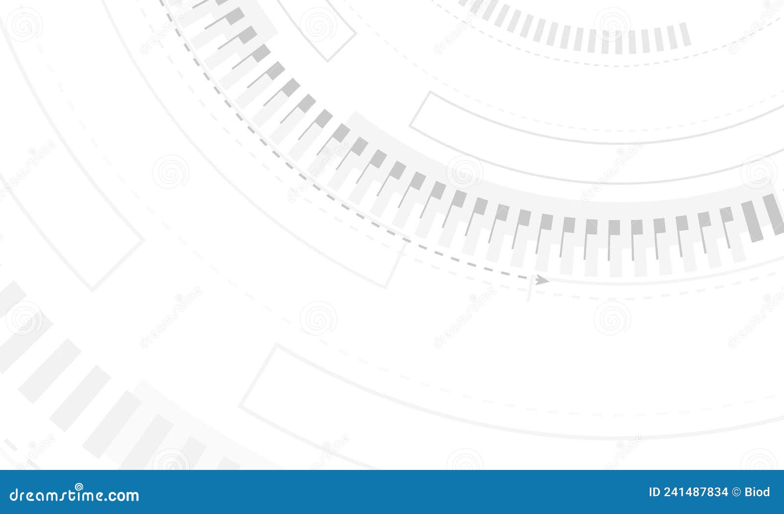 White Hi-tech Digital Abstract Background with Technology Elements and ...