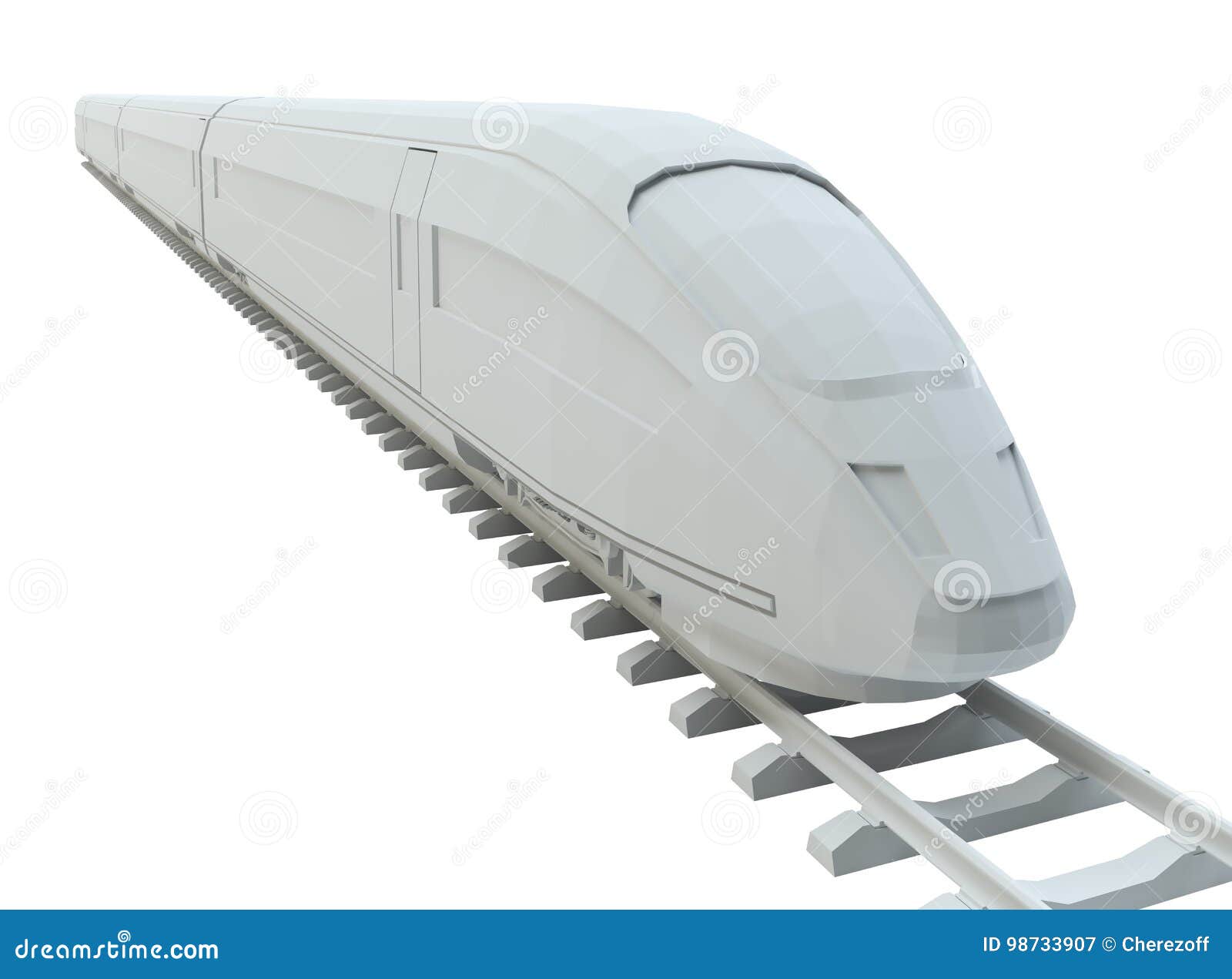 White high-speed train stock image. Image of technology - 98733907