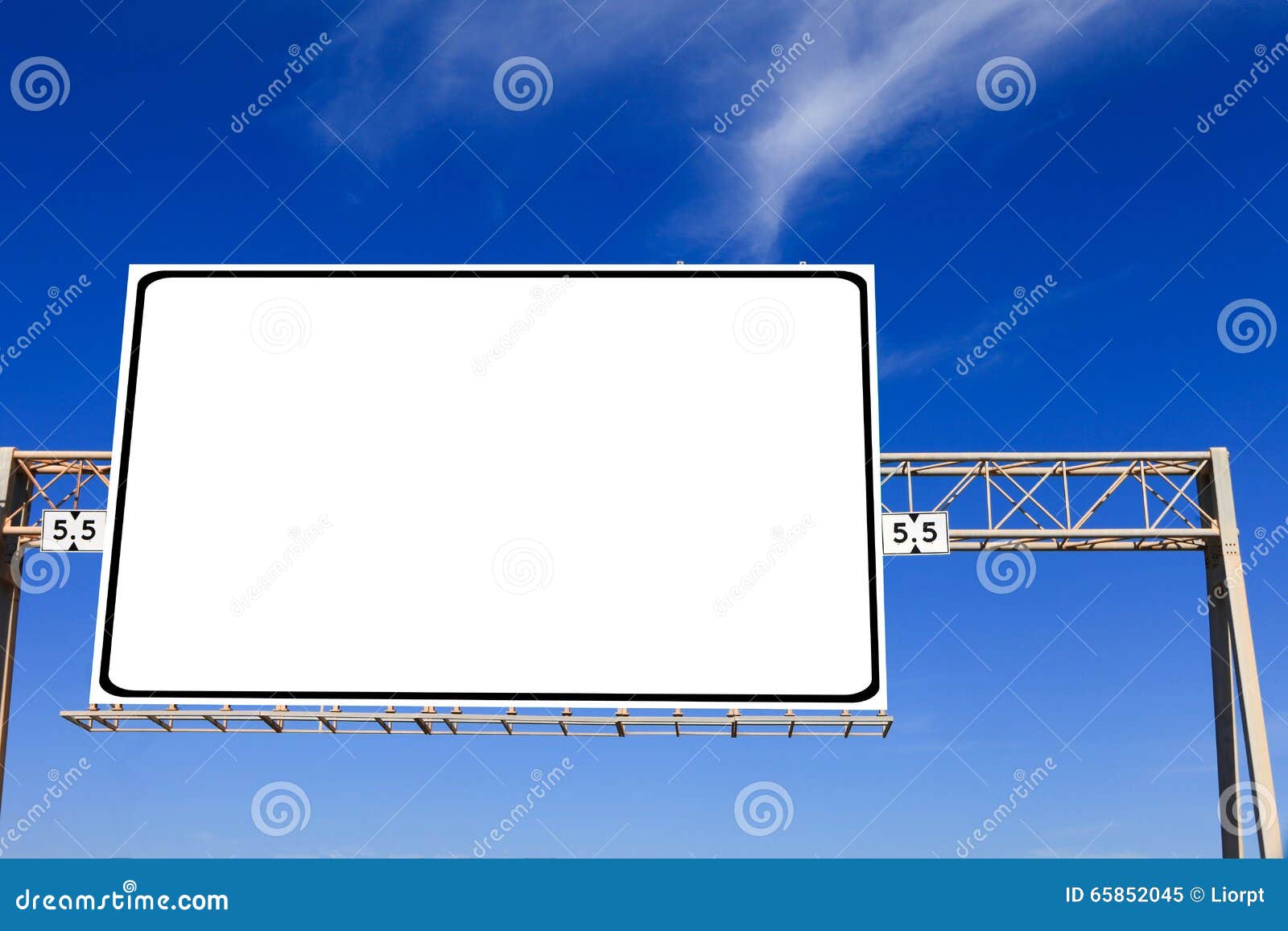 White highway sign stock image. Image of billboard, empty - 65852045