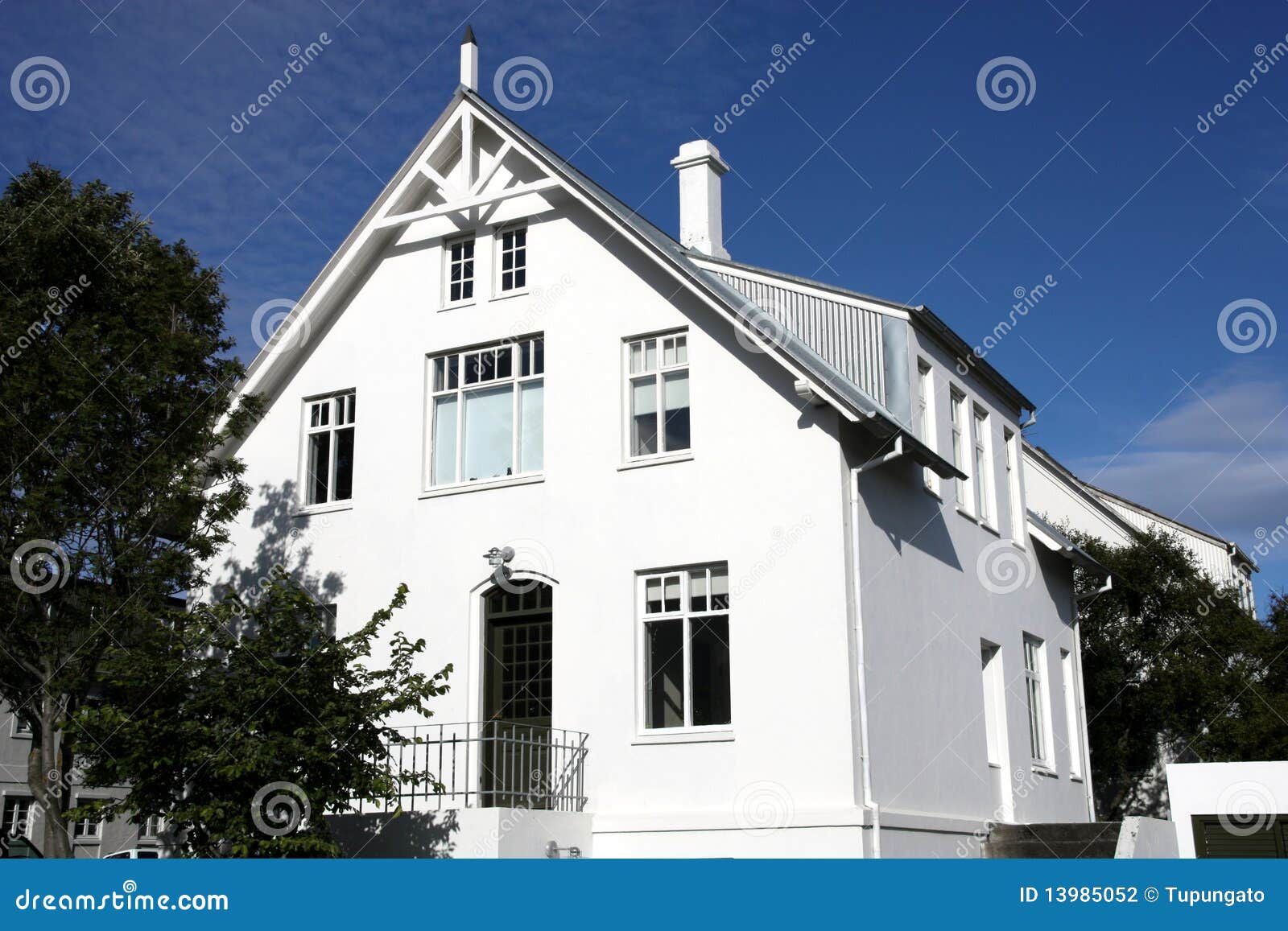 White home stock photo. Image of destination, residential - 13985052