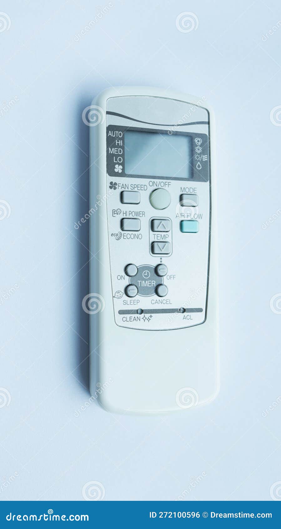 White Home Air Conditioner Remote Control Isolated on White Stock Photo ...