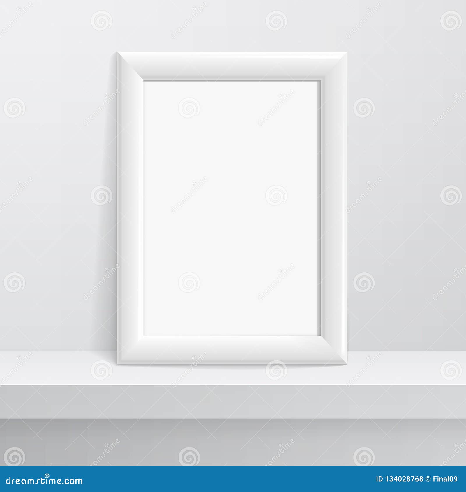 White Horizontal Frame for Paintings Stock Vector - Illustration of ...