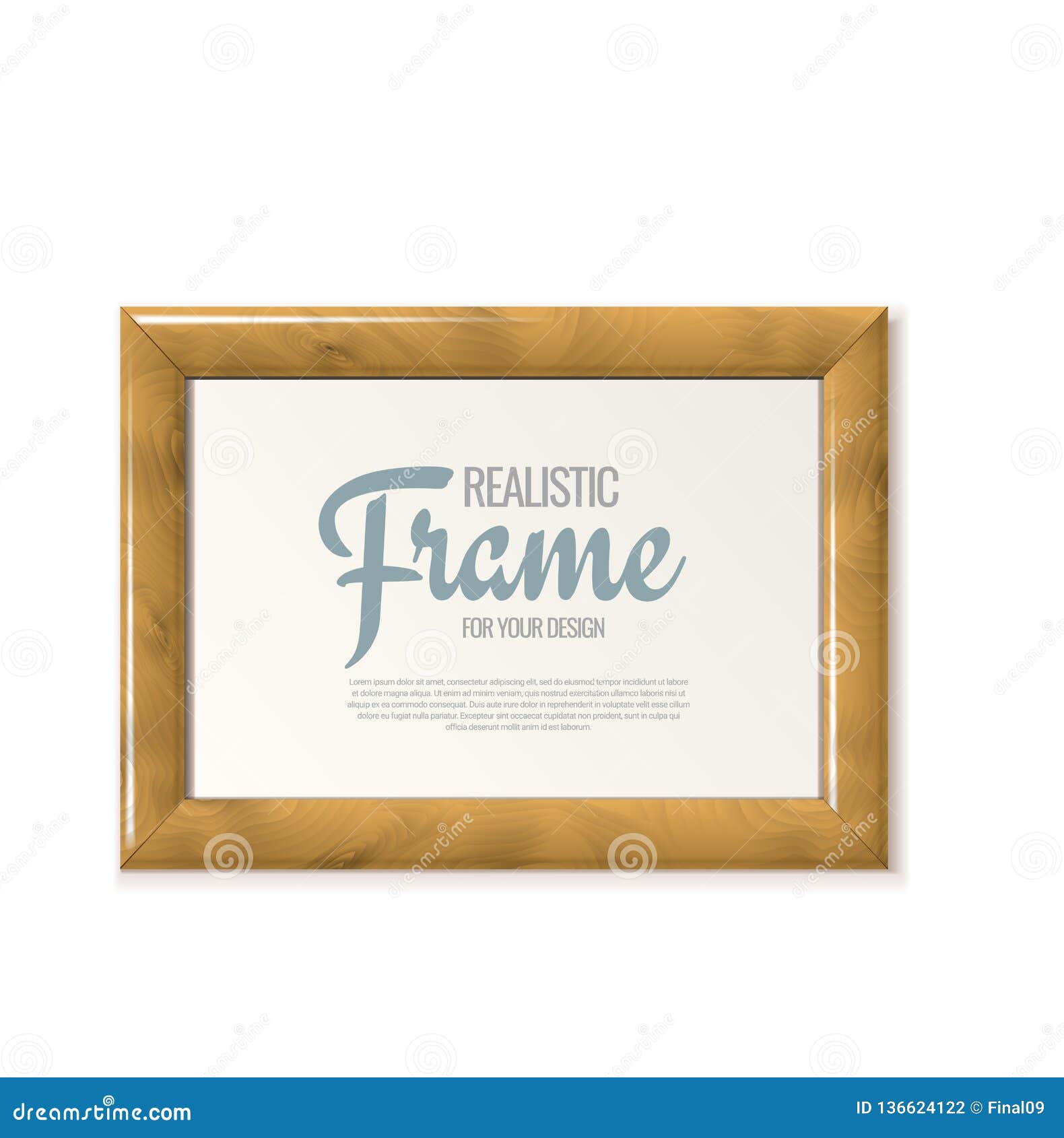White Horizontal Frame for Paintings Stock Vector - Illustration of ...