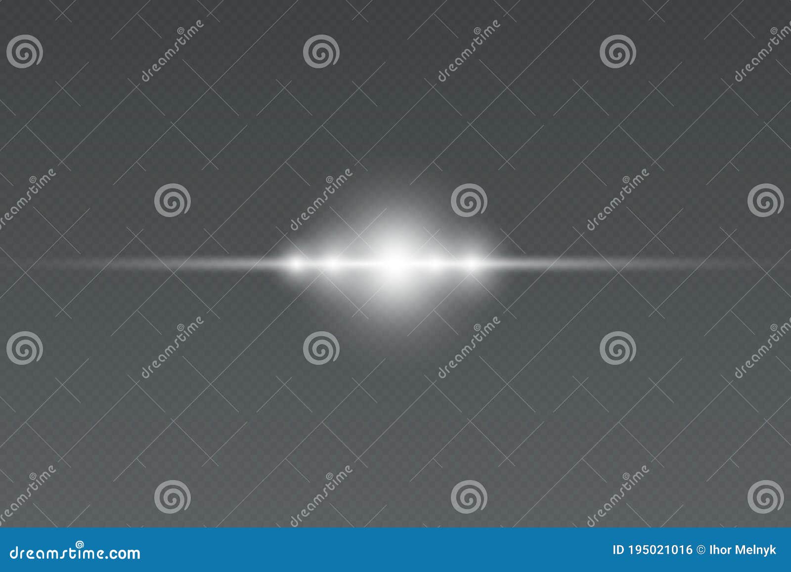 Glares Lines Effect. Horizontal Optical Lens Flare Light, Night ...