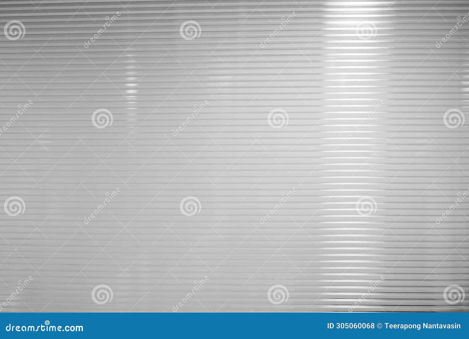 White Horizontal Plastic Striped Partition Background with Reflection ...