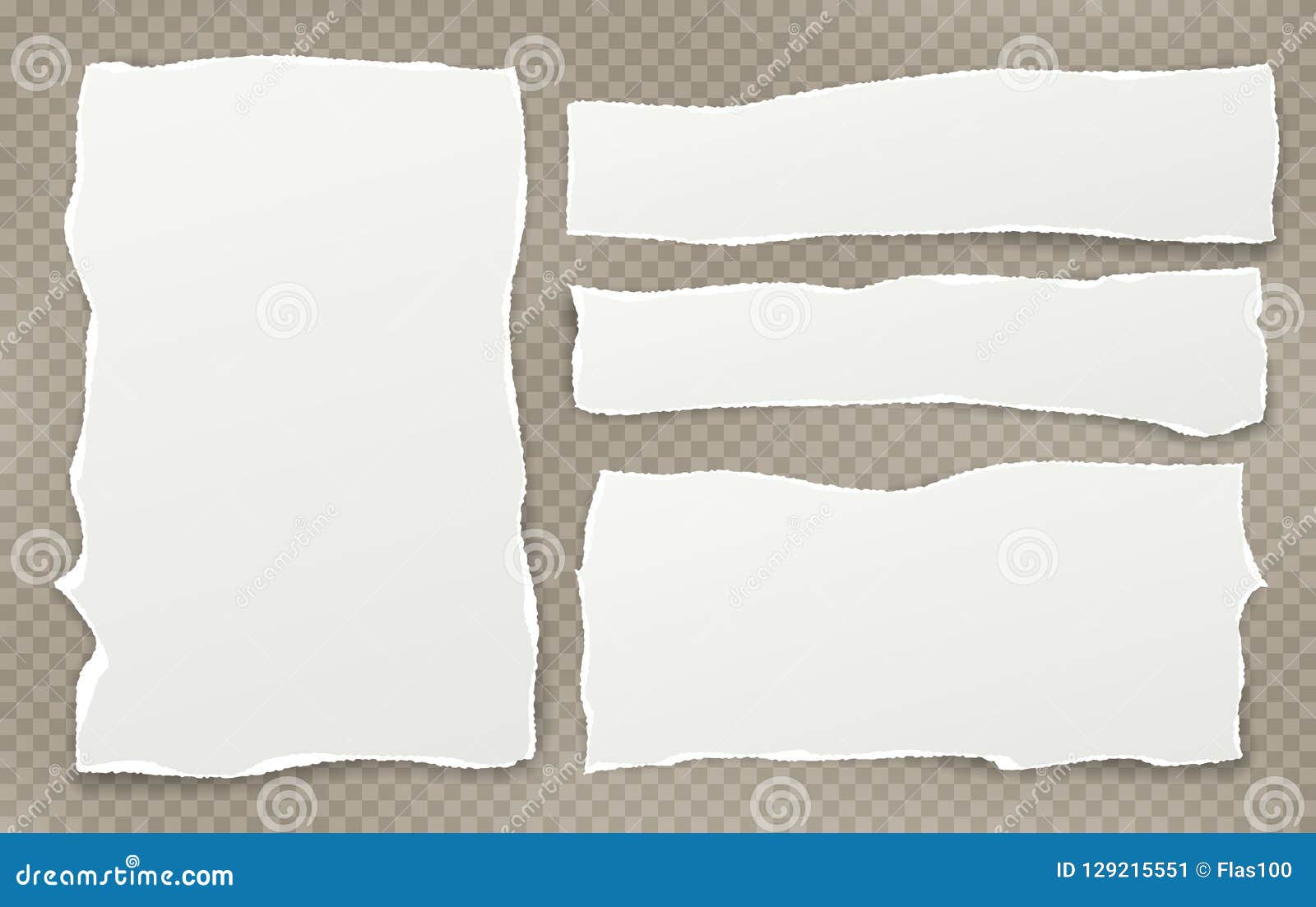 White Horizontal Ripped Strips, Note, Notebook Paper for Text or ...