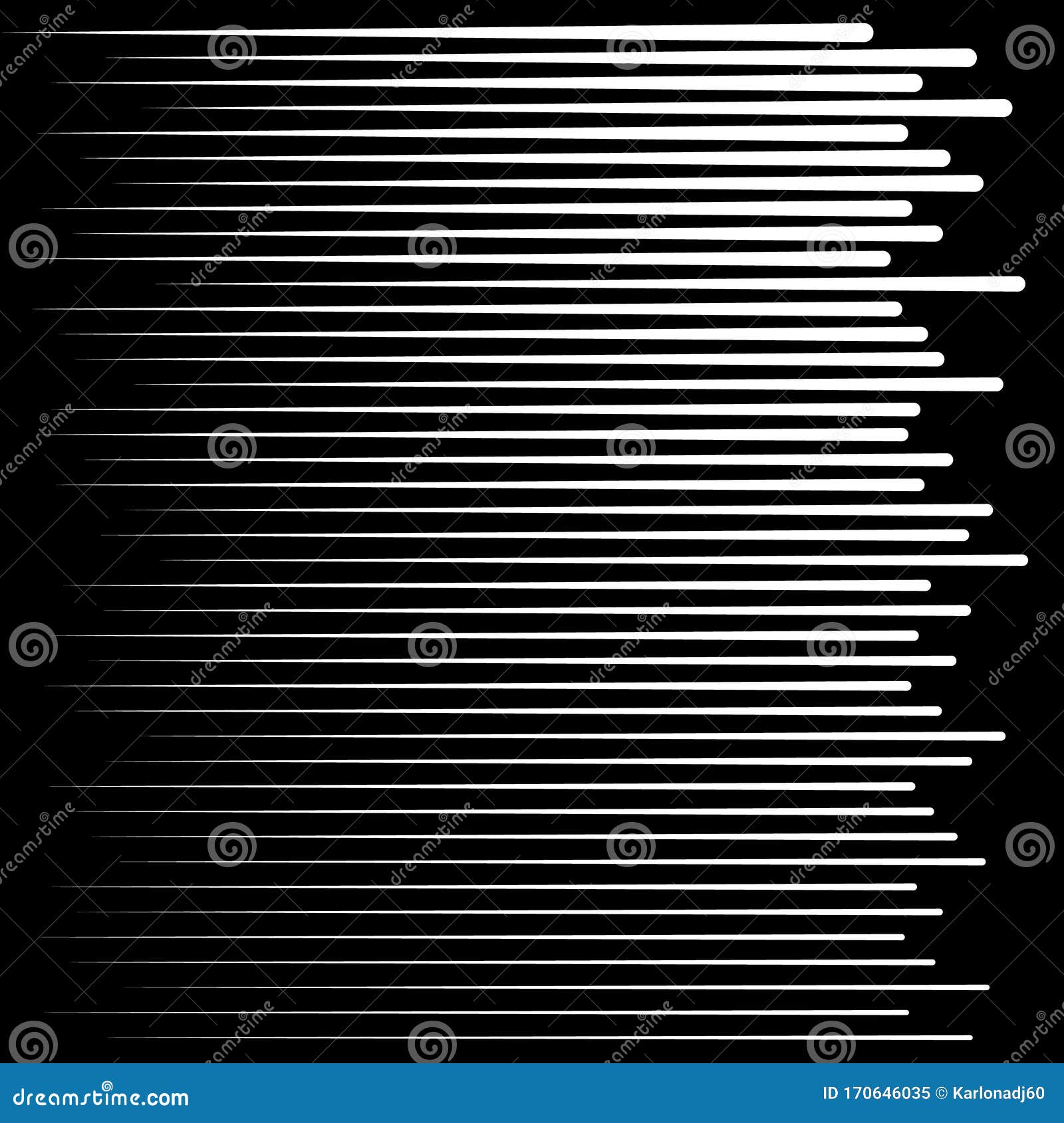 White Horizontal Speed Lines in Abstract Form Stock Vector ...