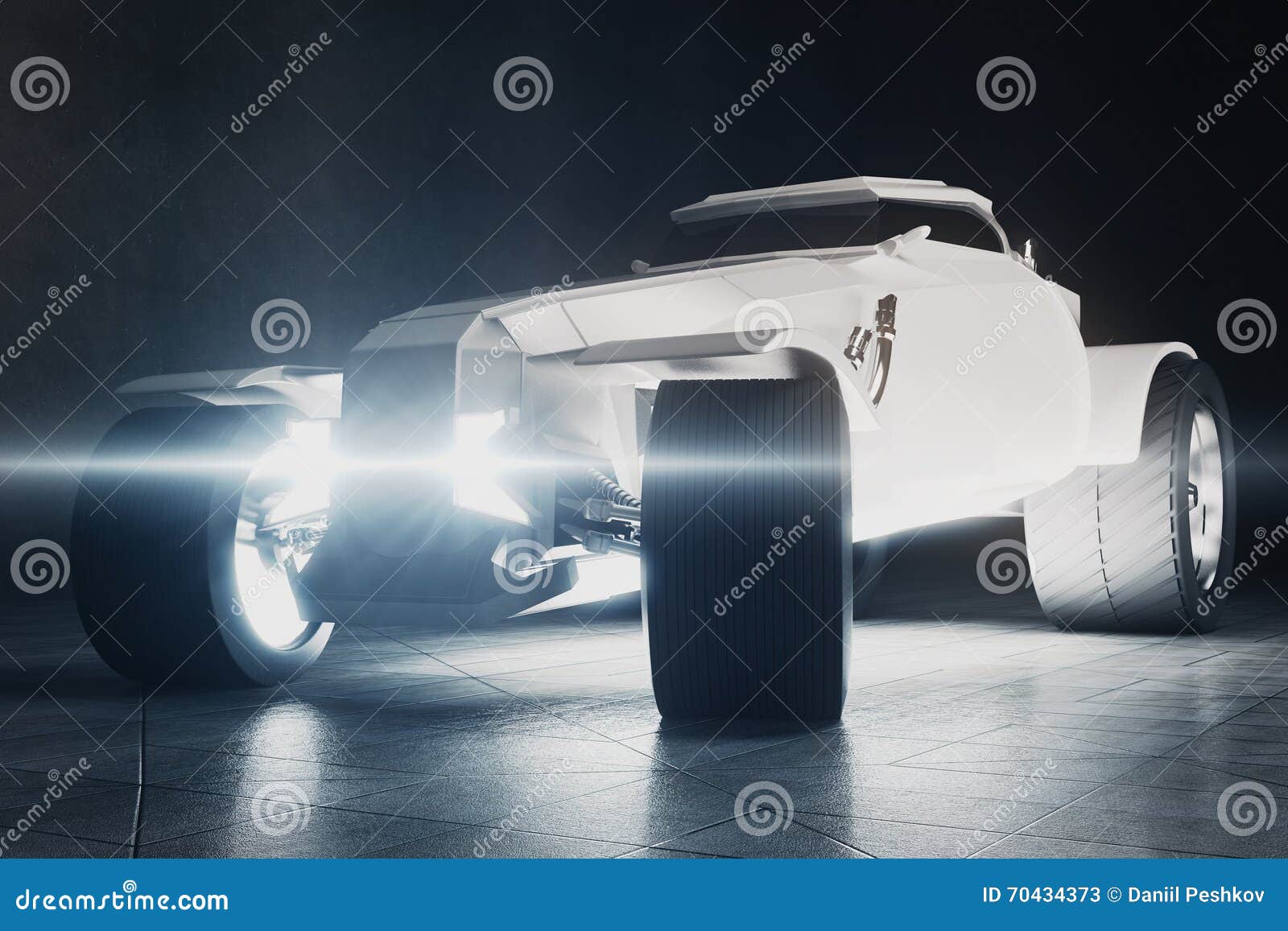 White Hot-Rod stock illustration. Illustration of extravagant - 70434373