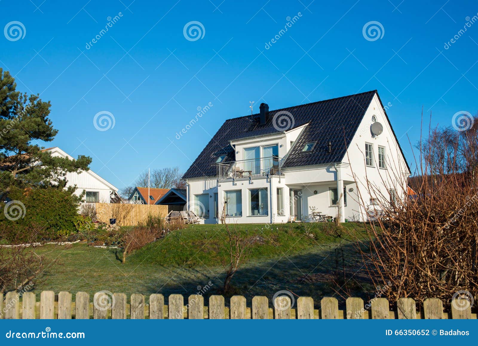 White house stock photo. Image of buildings, nature, hill - 66350652
