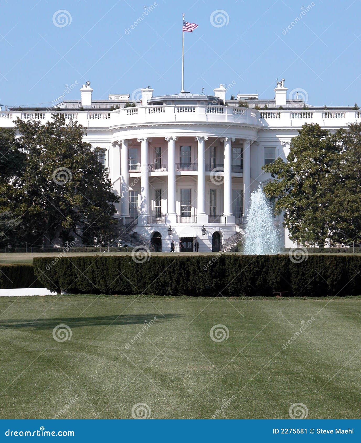 White House Close-Up stock image. Image of bush, government - 2275681