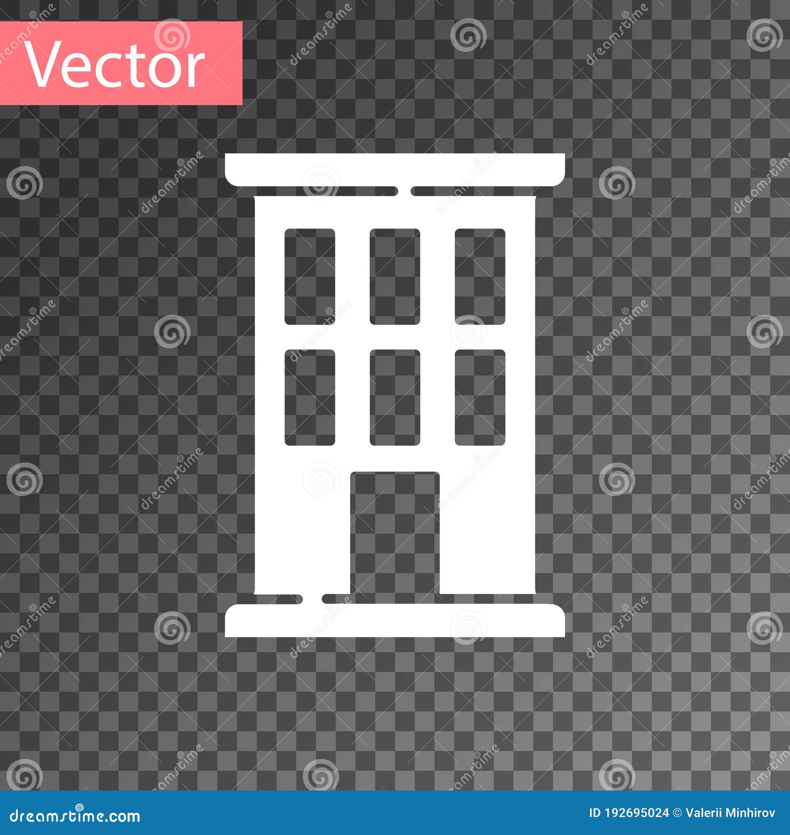 White House Icon Isolated on Transparent Background. Home Symbol Stock ...