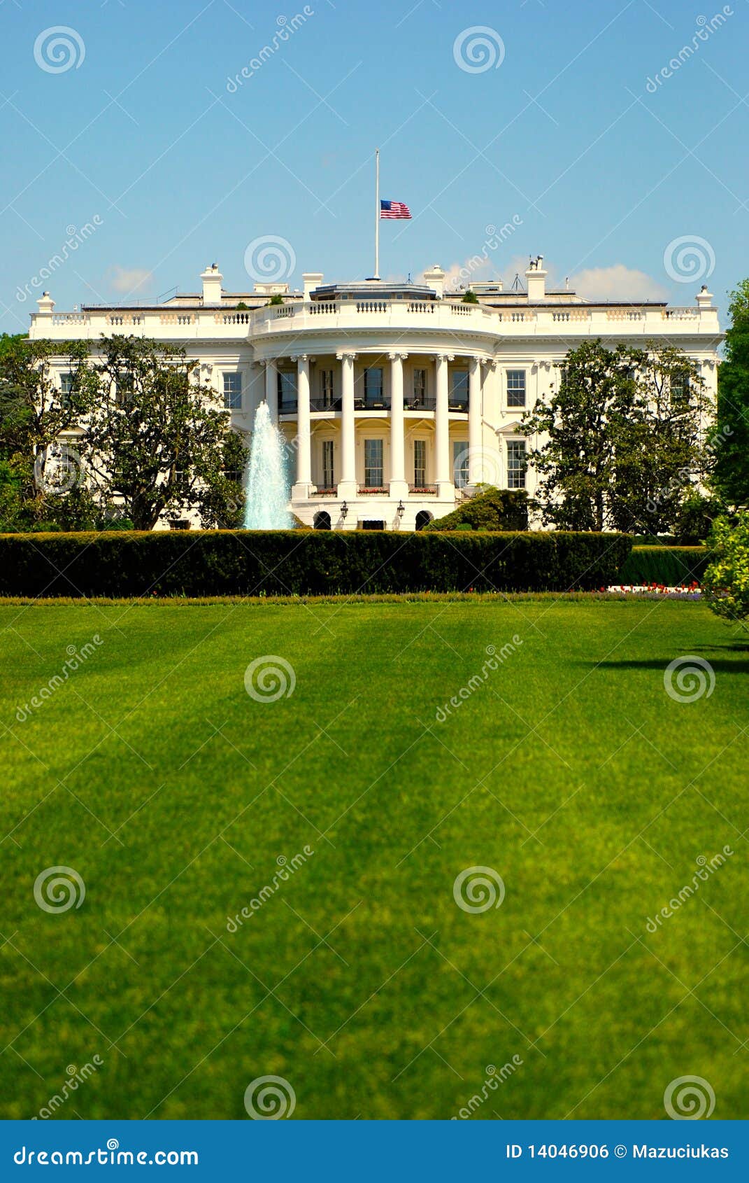 White House at spring sun stock photo. Image of historic - 14046906