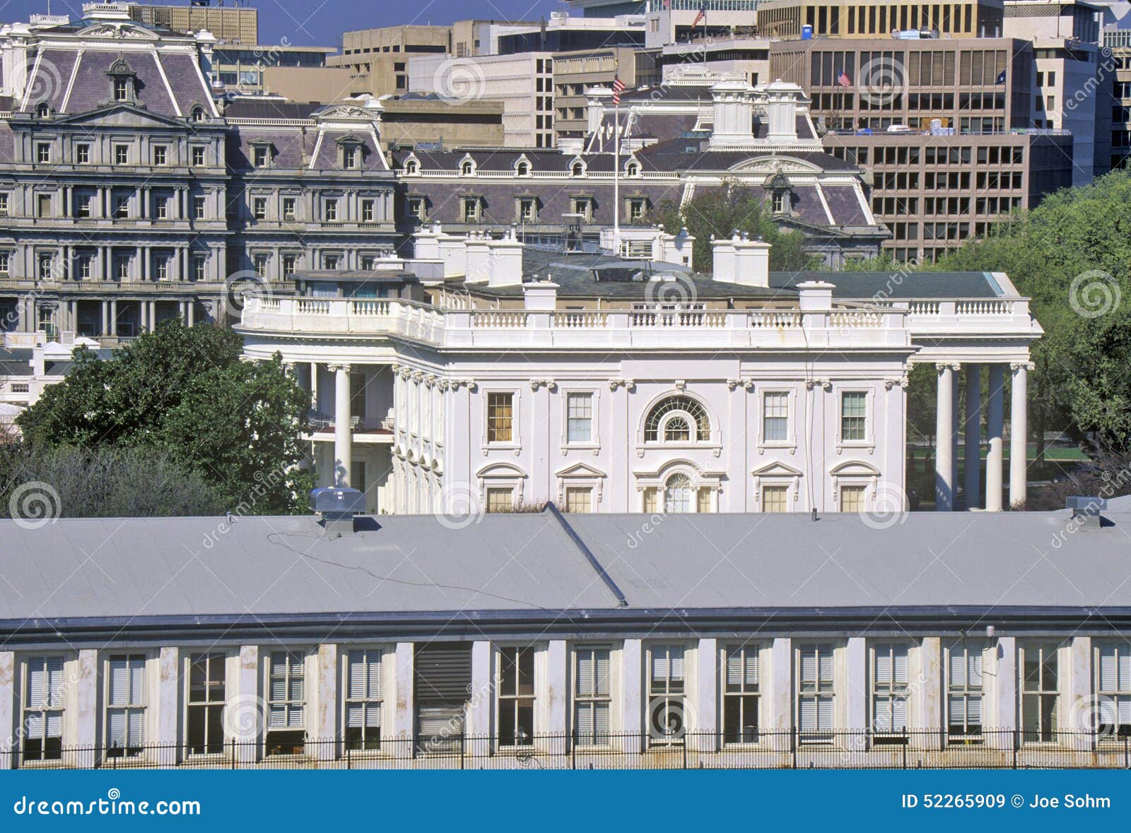 White House, a View of Private Quarters, Washington, DC Editorial Stock ...