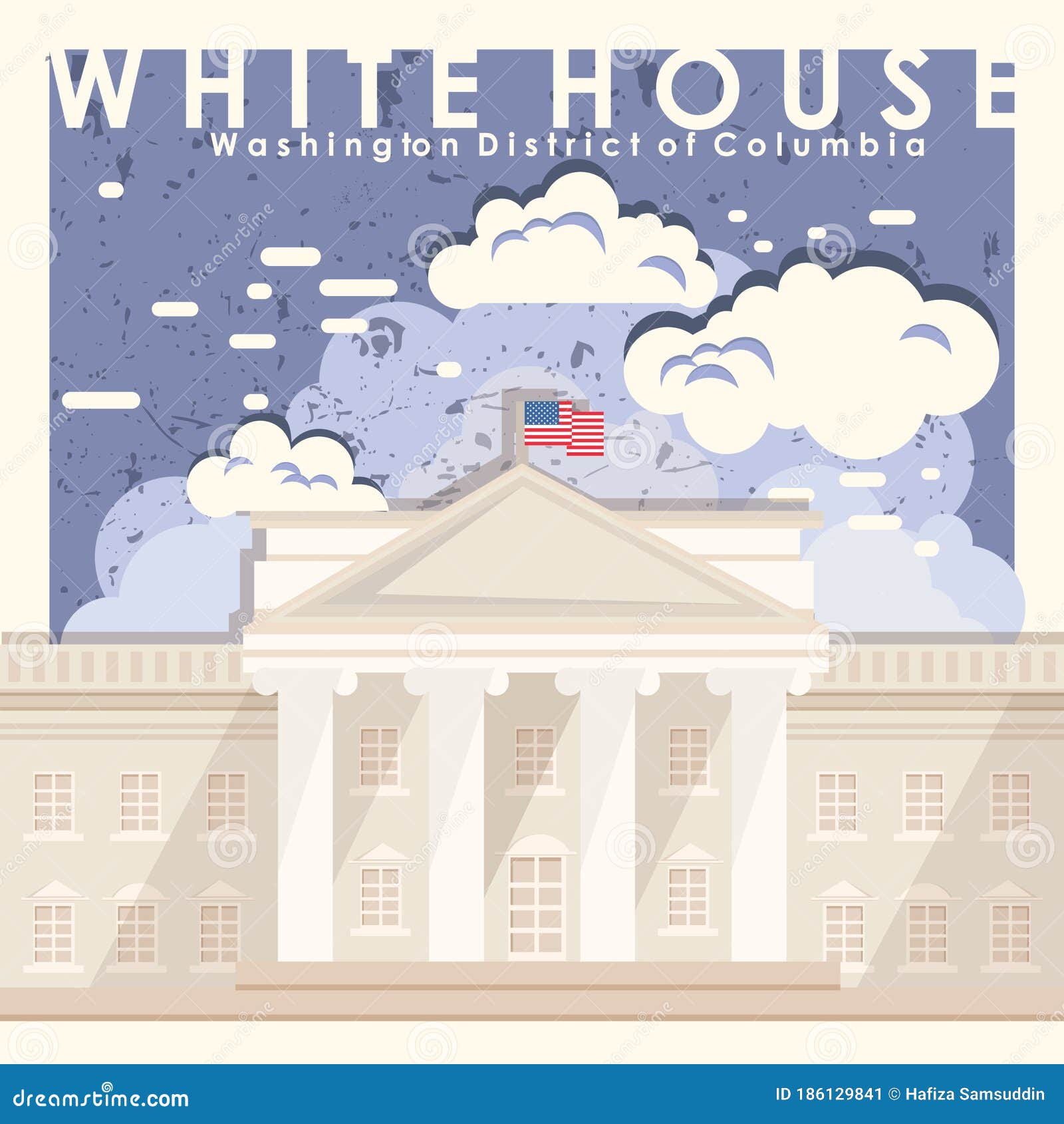White House Wallpaper. Vector Illustration Decorative Design Stock ...