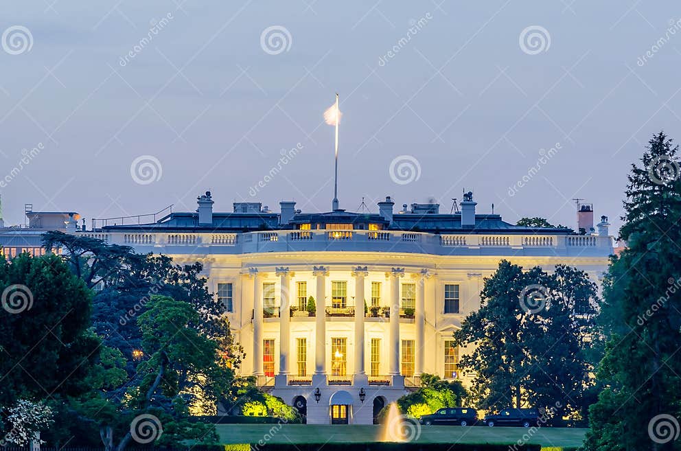 The White House in Washington DC Stock Photo - Image of election ...