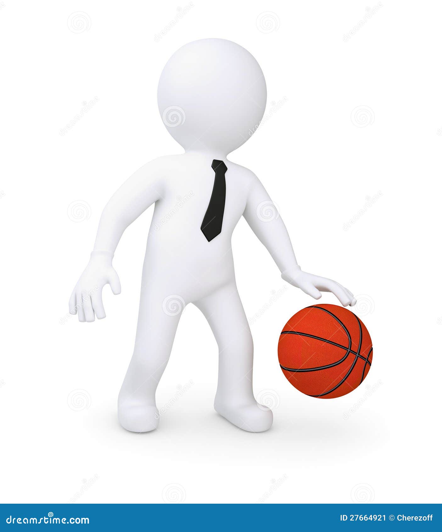 White Human Playing Basketball Stock Illustration - Illustration of ...