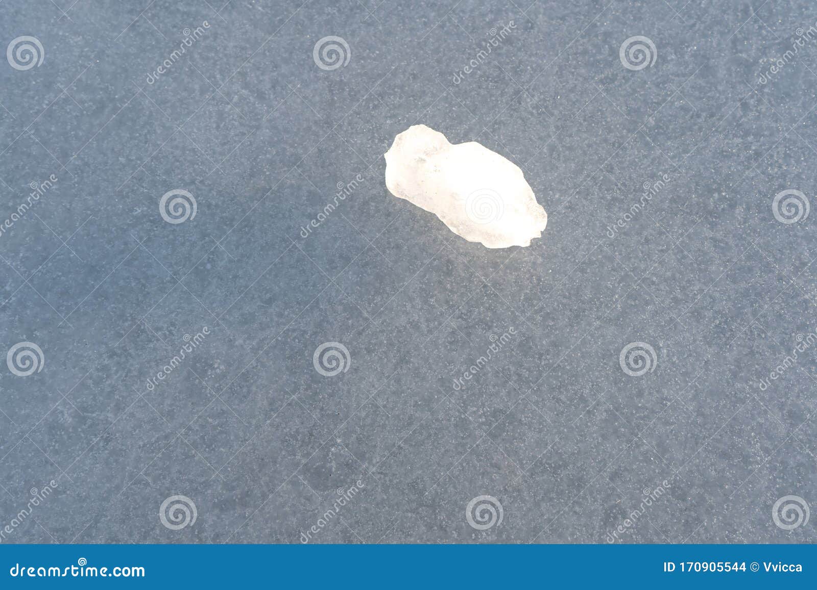 White Ice on the Background of the Ice Surface Stock Photo - Image of ...
