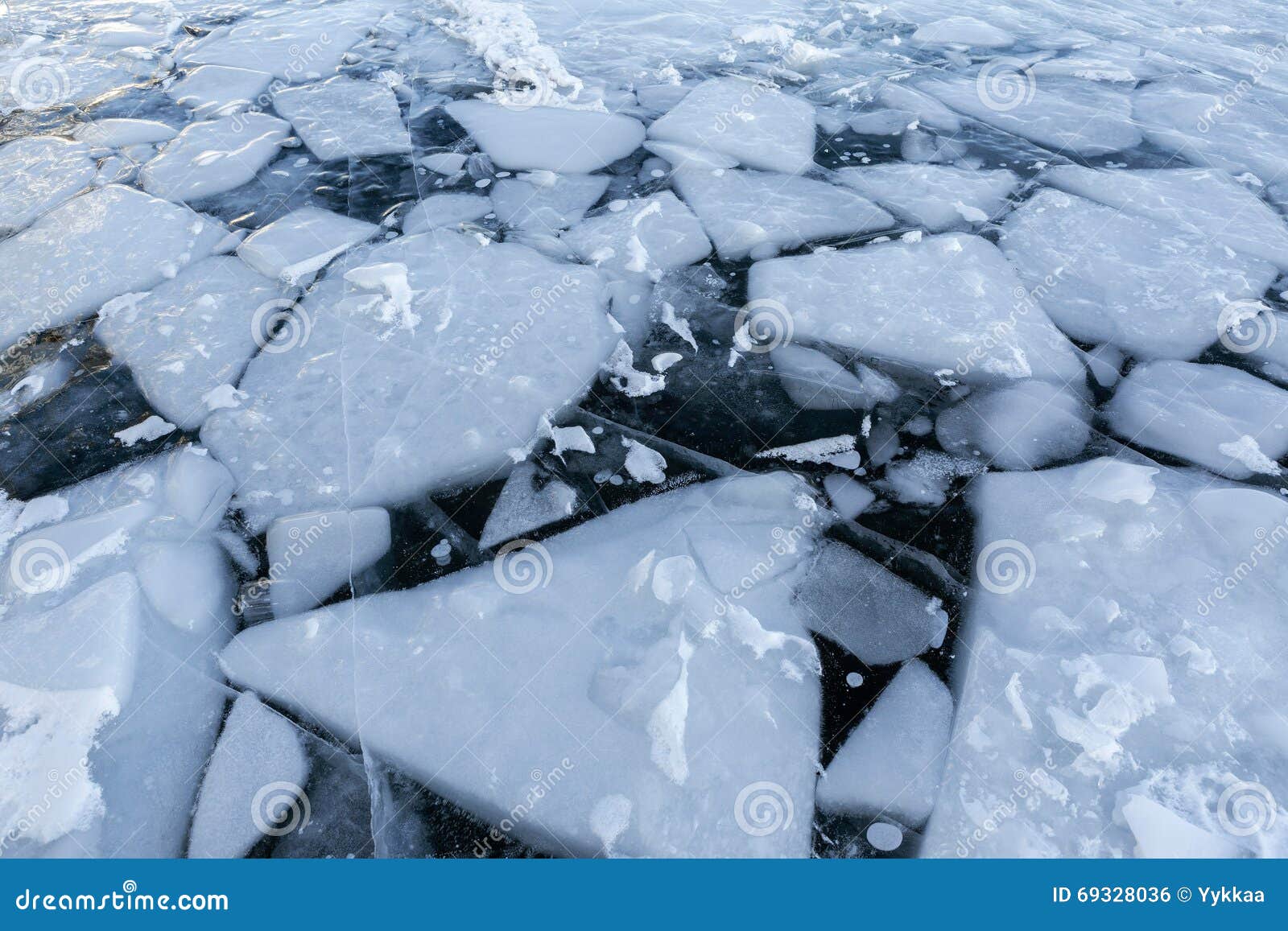 White Ice Chunks in Transparently. Stock Photo - Image of dawn, nature ...