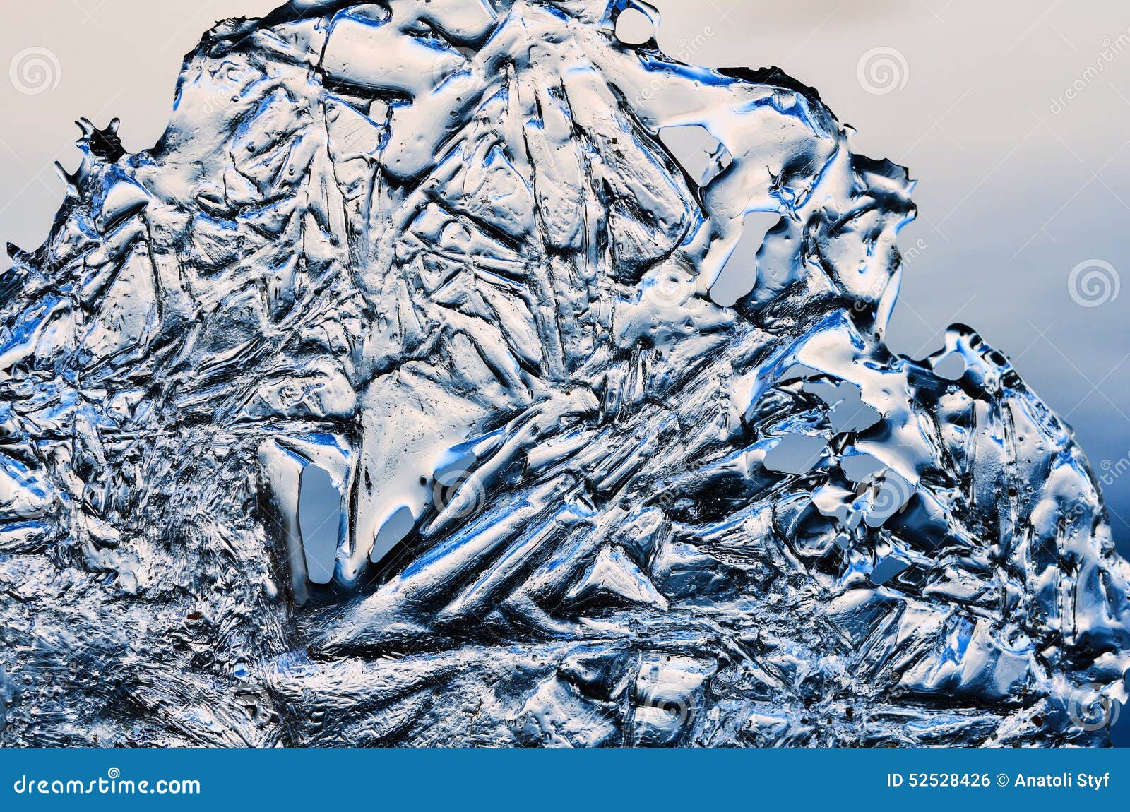 White ice frozen water stock photo. Image of abstract - 52528426