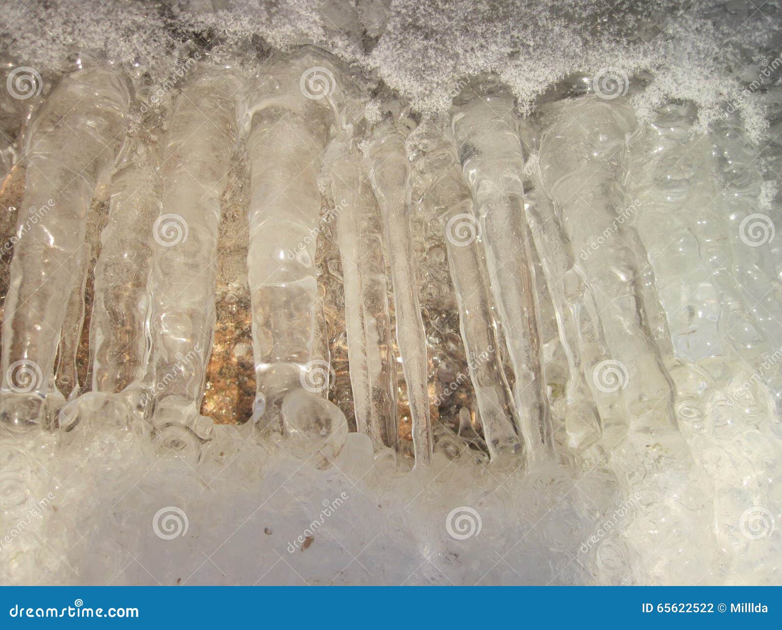 White ice icicles stock photo. Image of cold, texture - 65622522