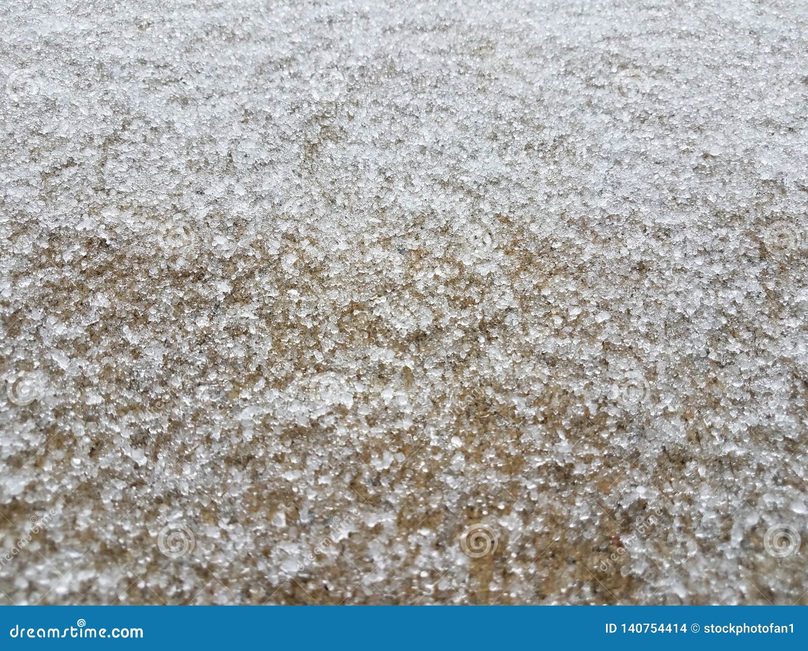 White Ice Pellets and Snow on the Ground Stock Photo - Image of cold ...