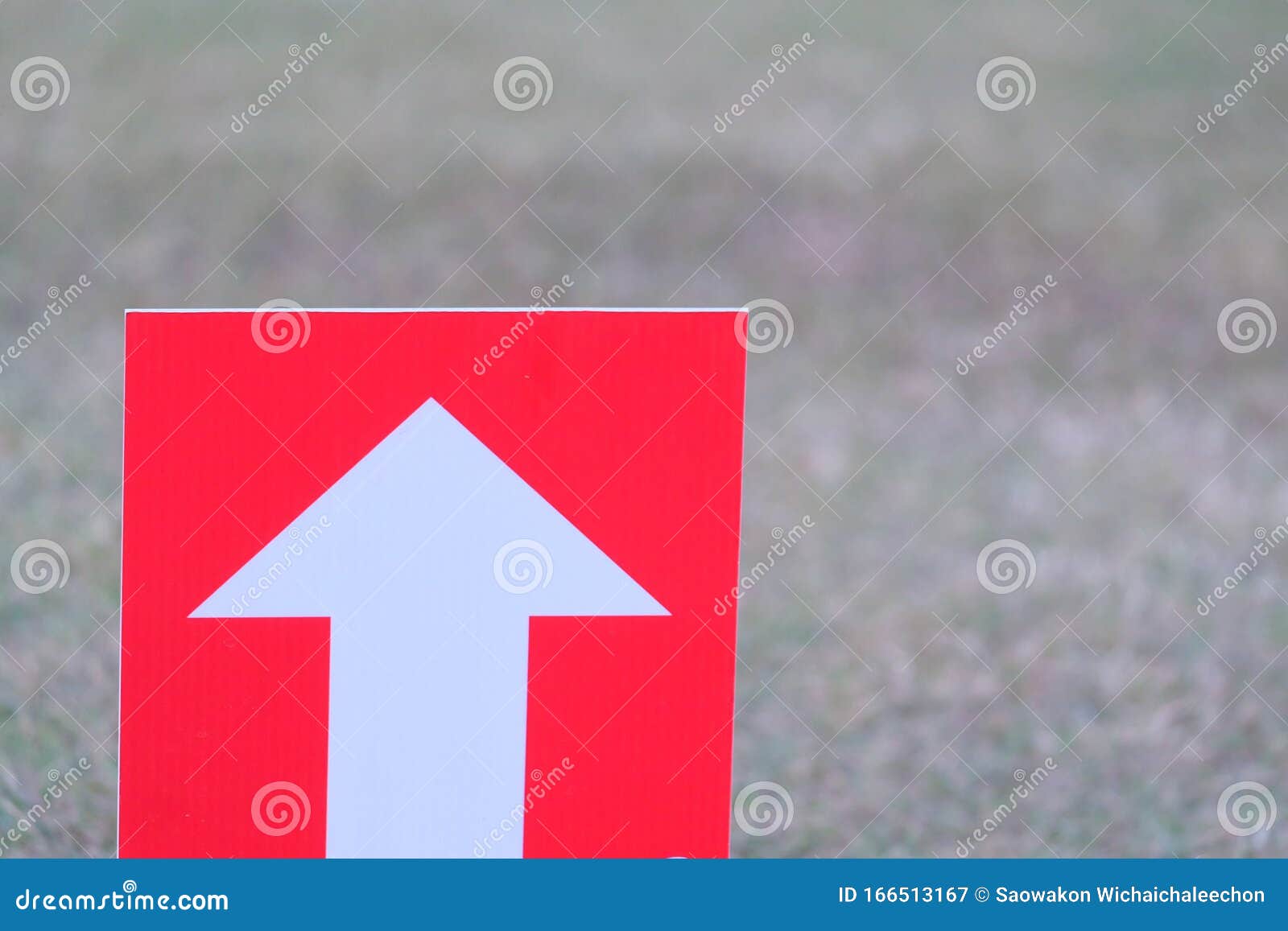 White Icon Arrow Direction on Red Board Stock Image - Image of design ...