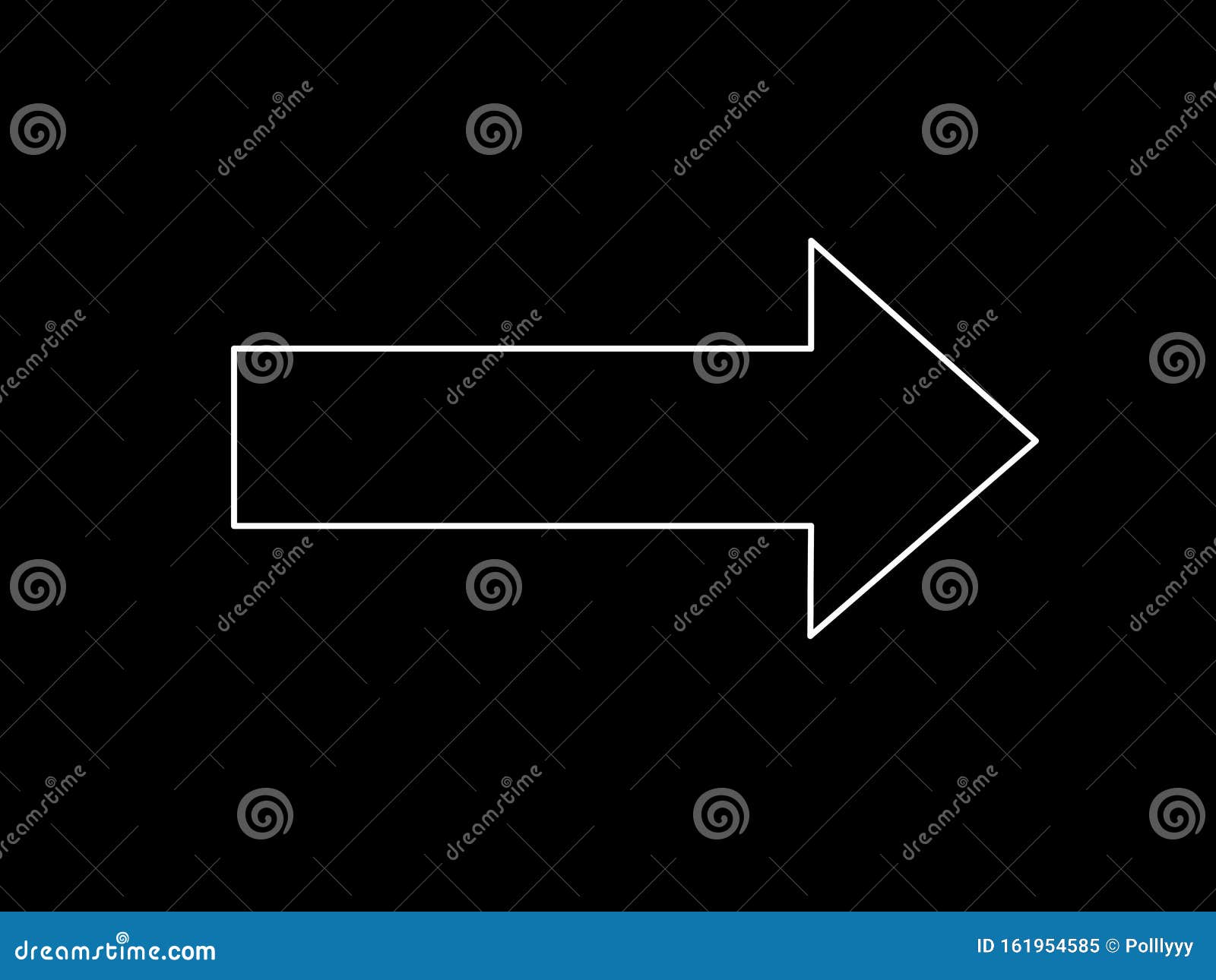 White Icon Arrow. Isolated Flat Illustration. Simple Element for Design ...