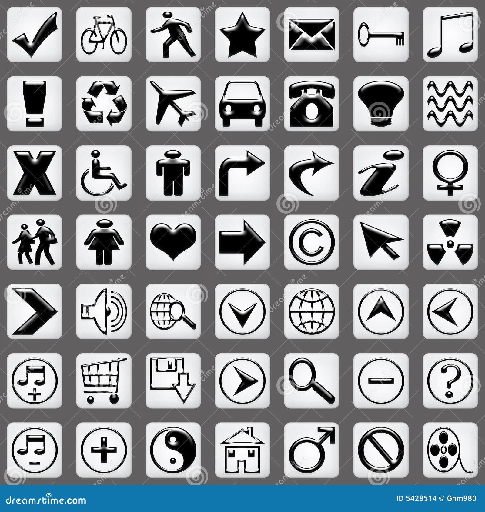 White icon set Part 2 stock illustration. Illustration of webmaster ...