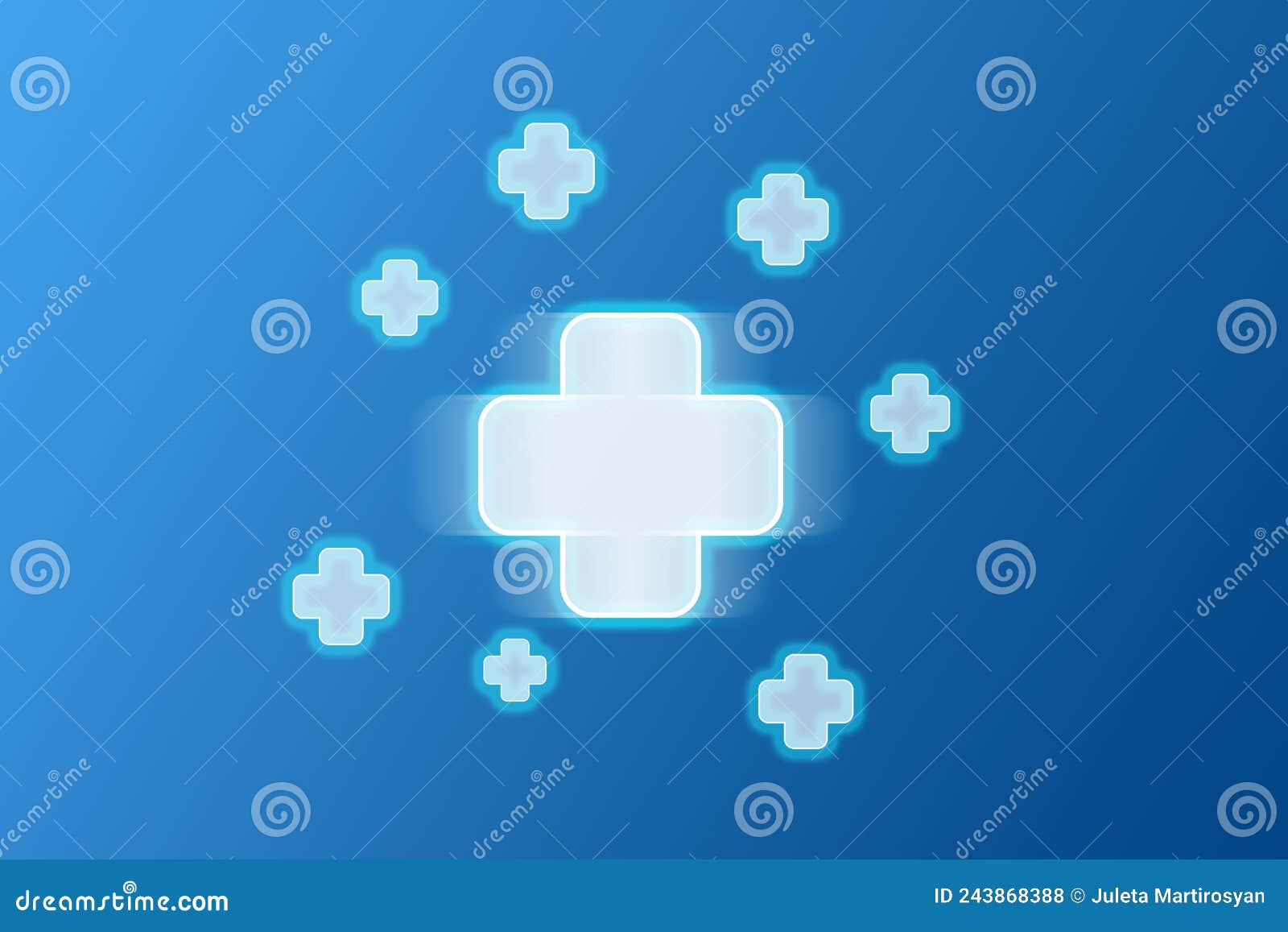 White Illustrated Medical Cross Stock Illustration - Illustration of ...