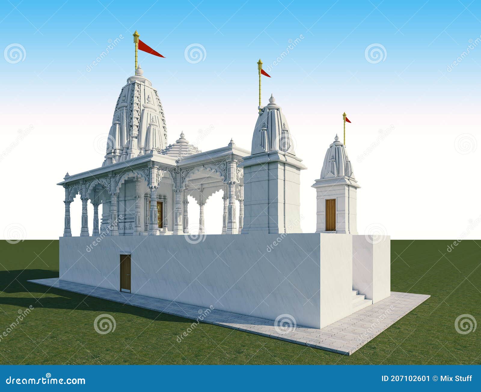 White Indo-Ancient Team stock image. Image of 3dmandir - 207102601