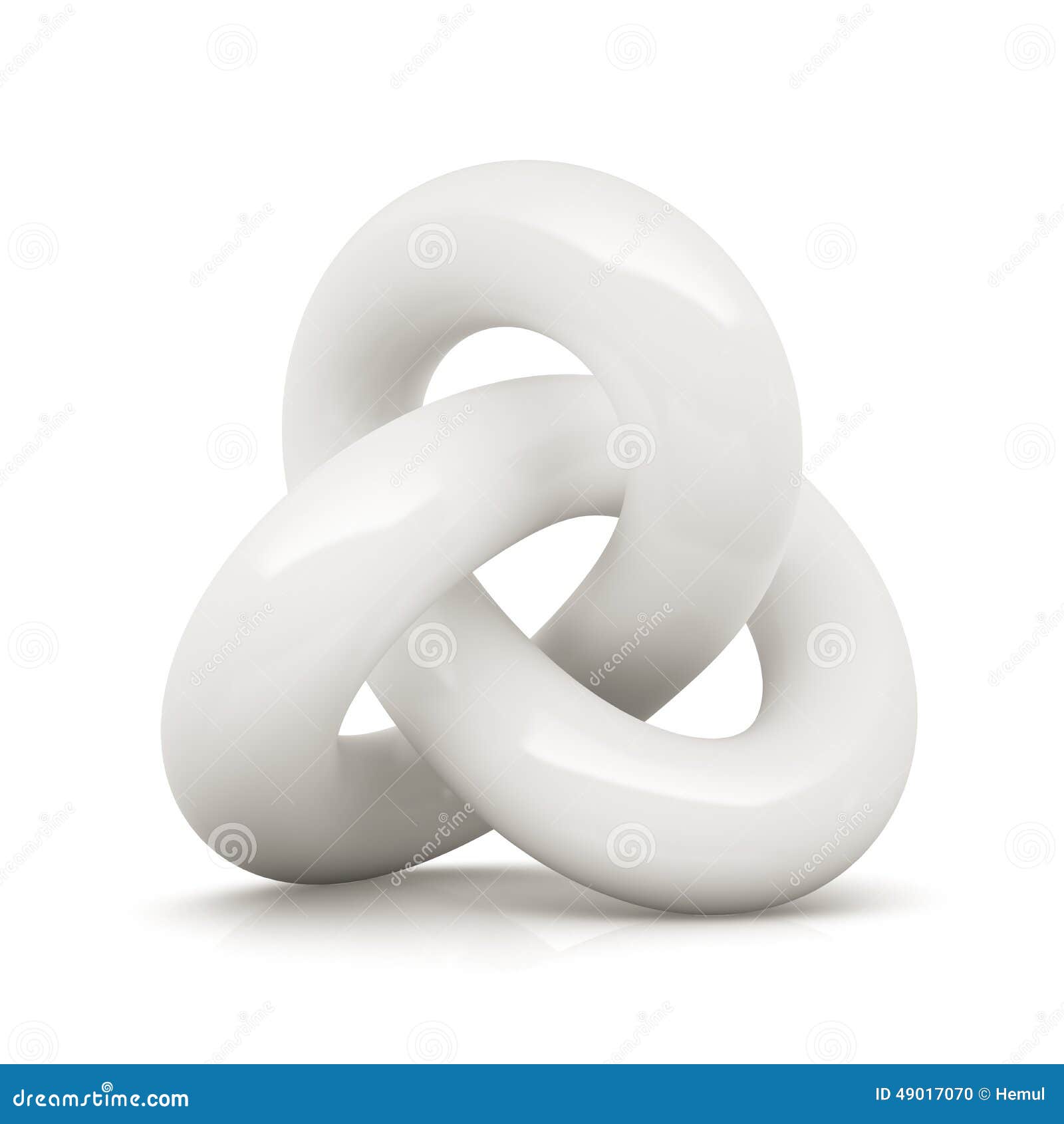White Infinity Knot Isolated Stock Illustration - Illustration of ...