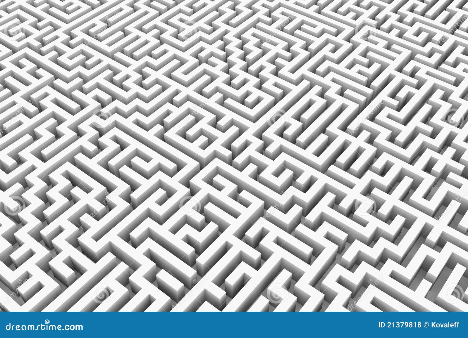 White Infinity Maze. Stock Photo | CartoonDealer.com #21379818