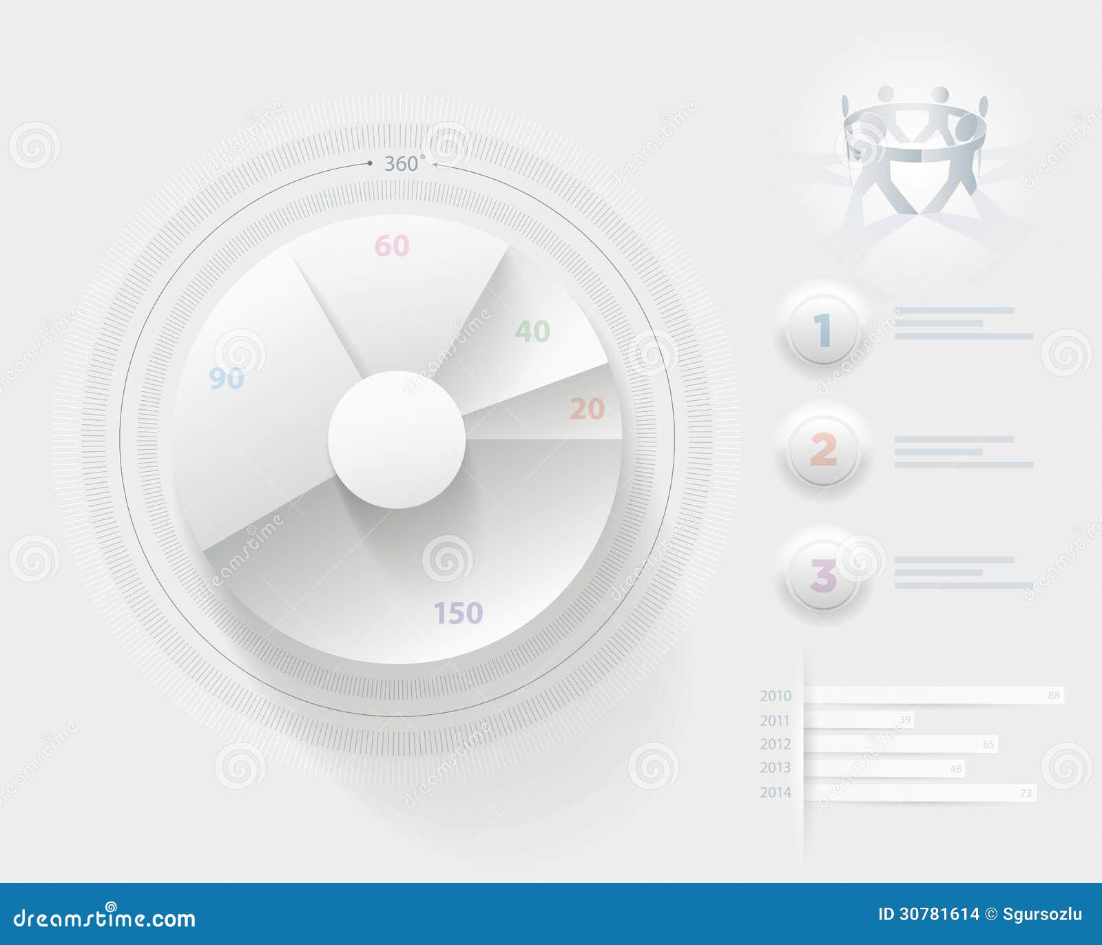 White Infographic template stock vector. Illustration of chart - 30781614