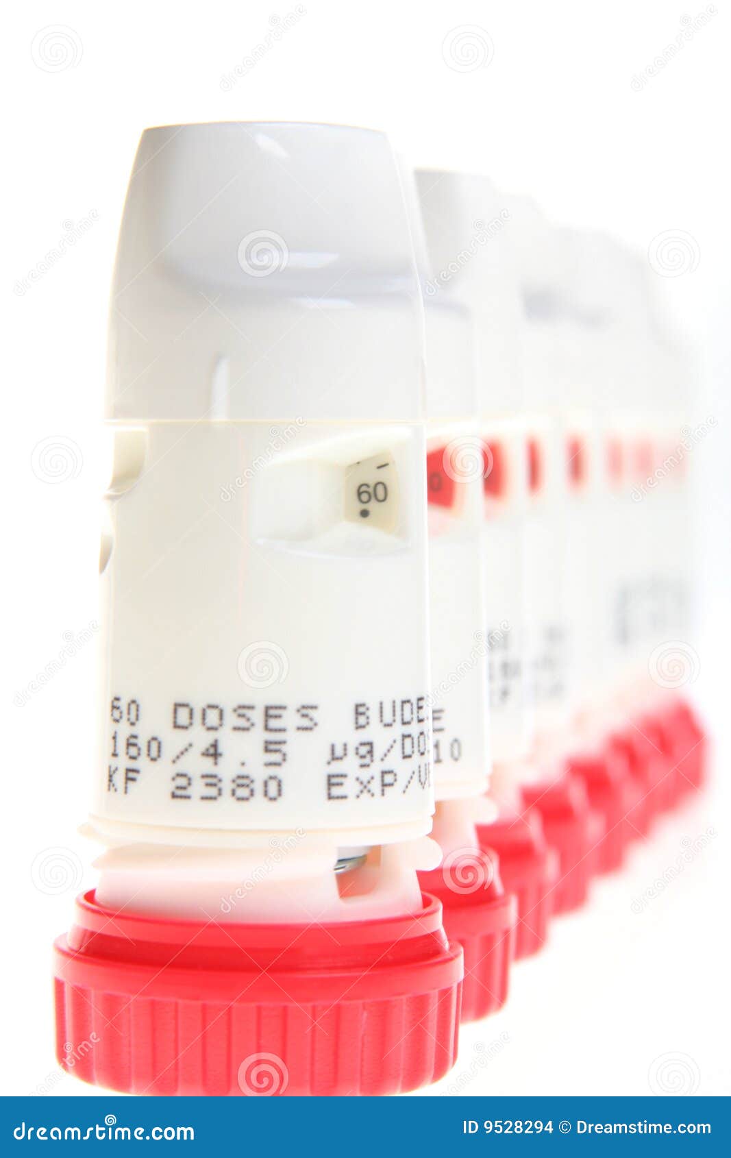 White inhalers stock photo. Image of white, batch, allergy - 9528294