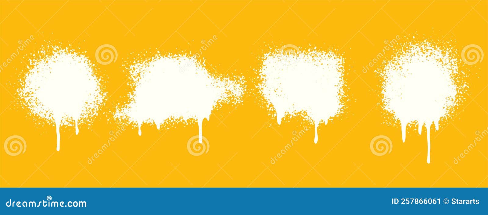 White Ink Splashes Textures Background in Collection Stock Vector ...