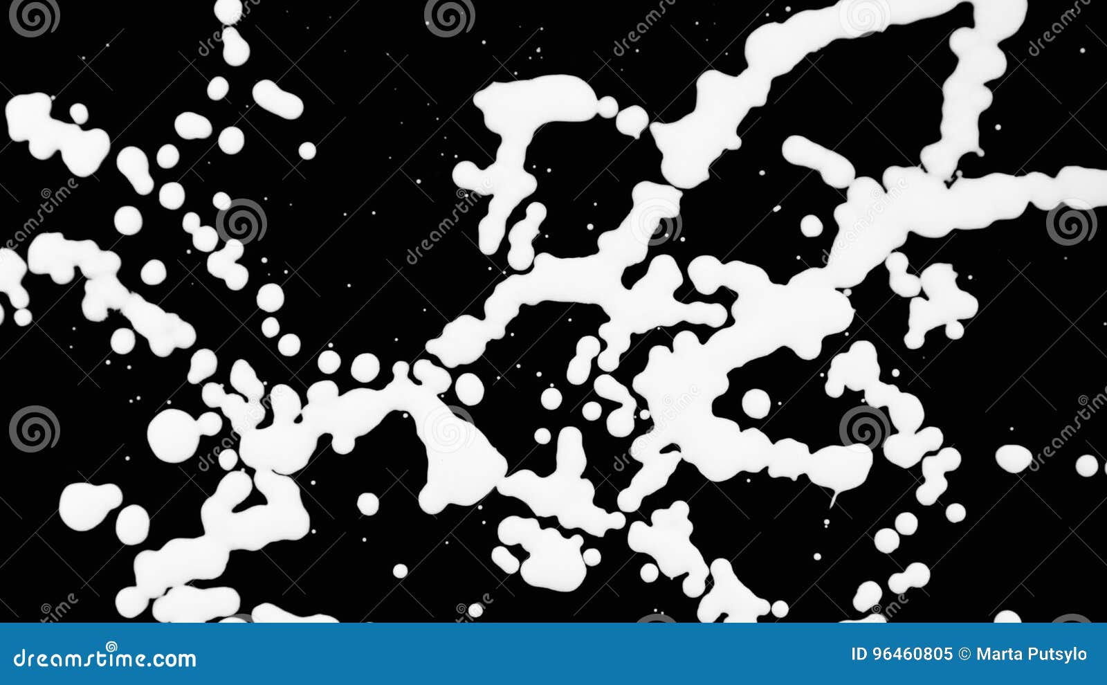 White Ink Splatter Over Black Screen Background Stock Video - Video of ...