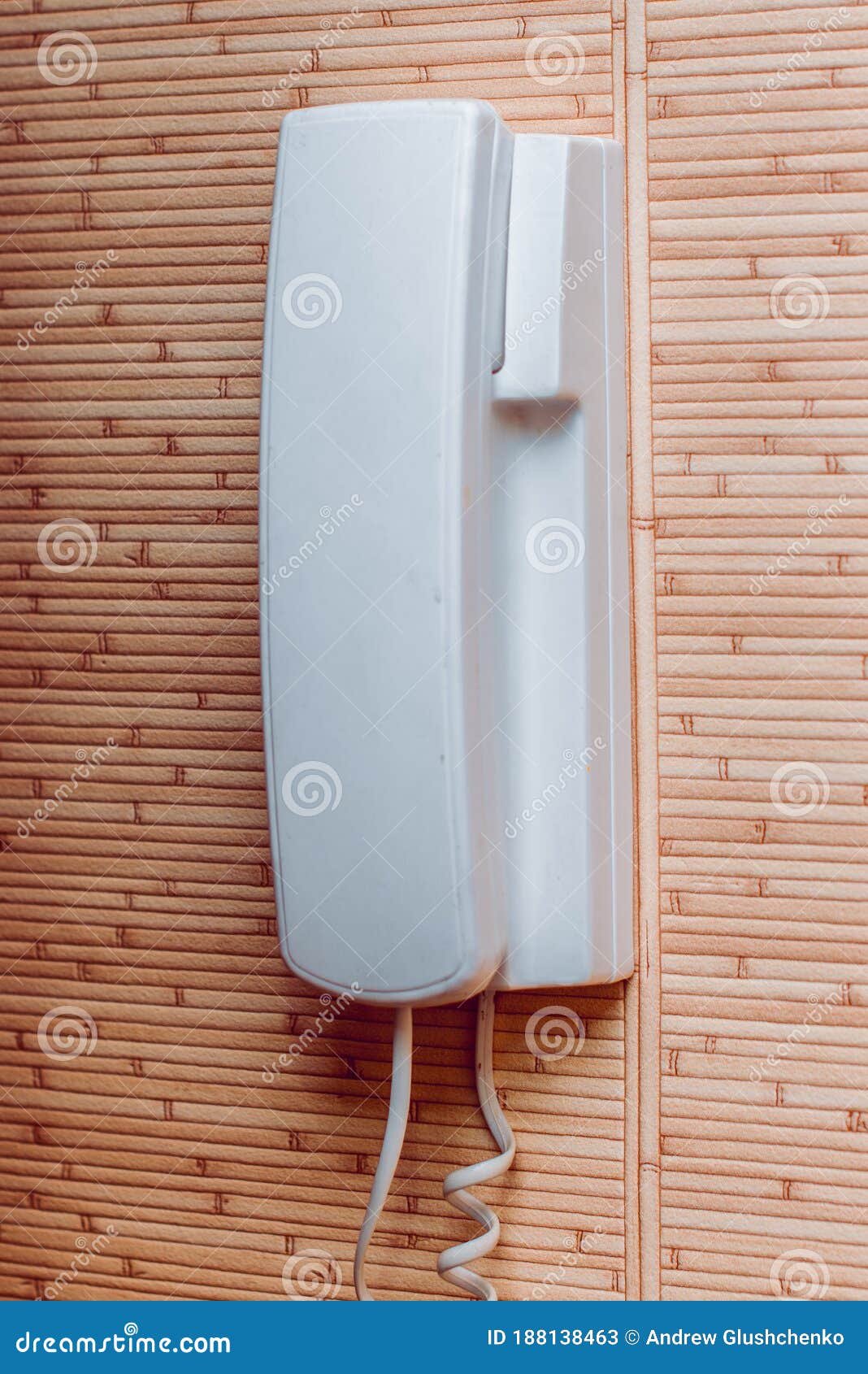 Internal Intercom With A Handset For Conversation And A Video ...