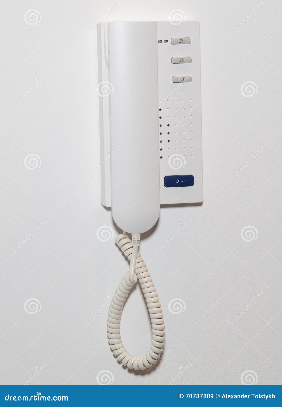 White intercom system stock image. Image of camera, equipment - 70787889