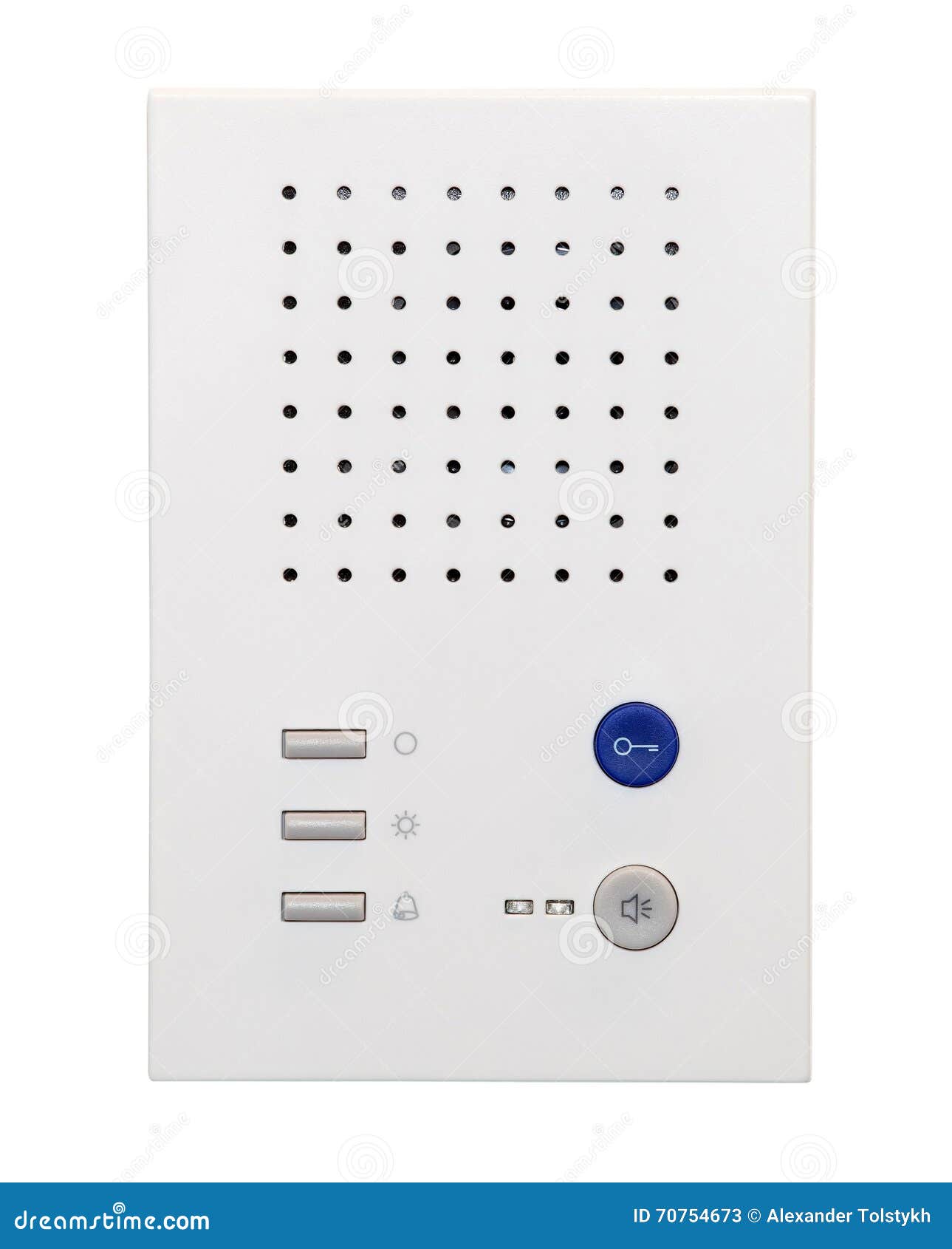 White Intercom System Isolated Stock Image - Image of camera, code ...