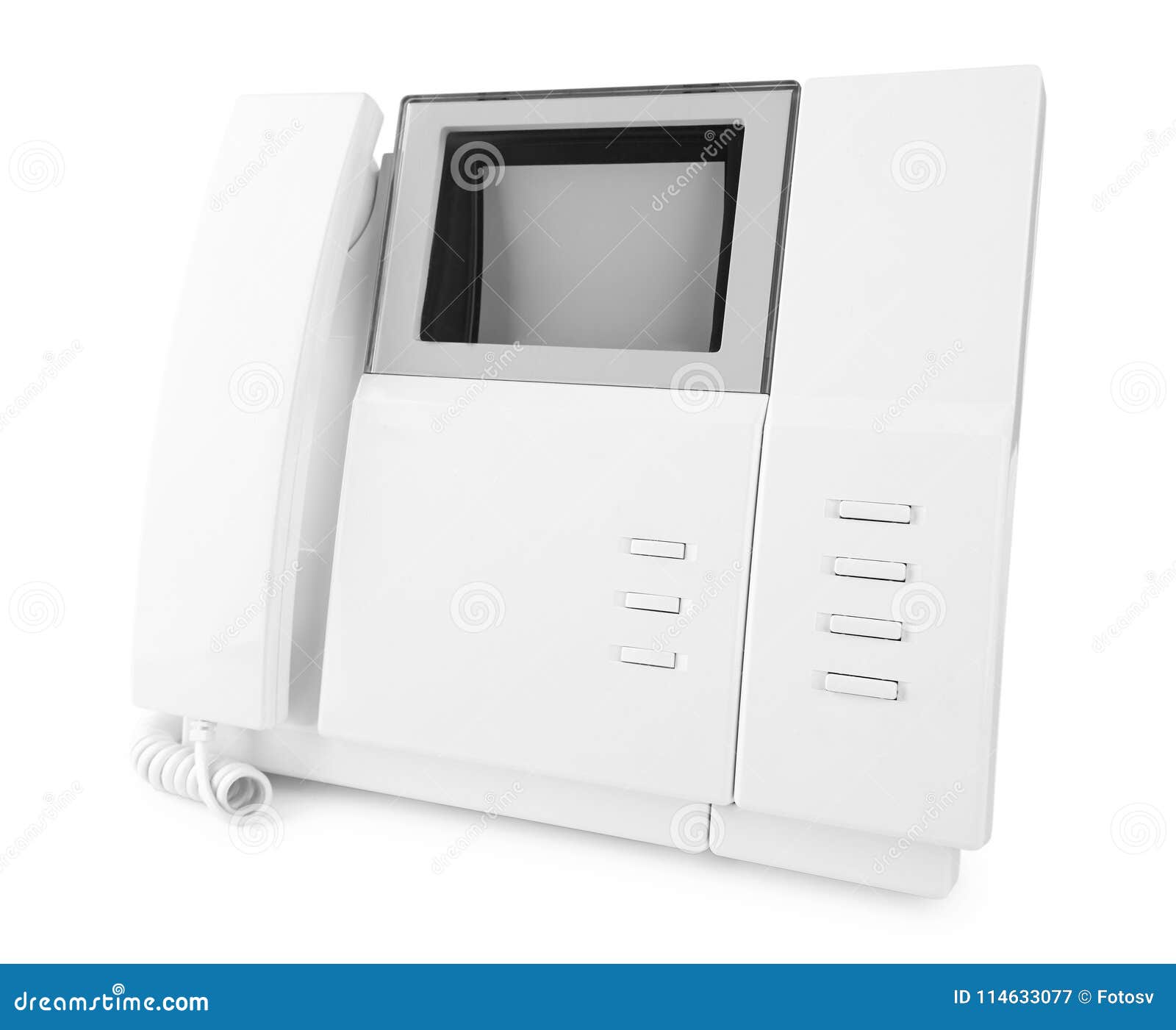 White Intercom System Royalty-Free Stock Photo | CartoonDealer.com ...