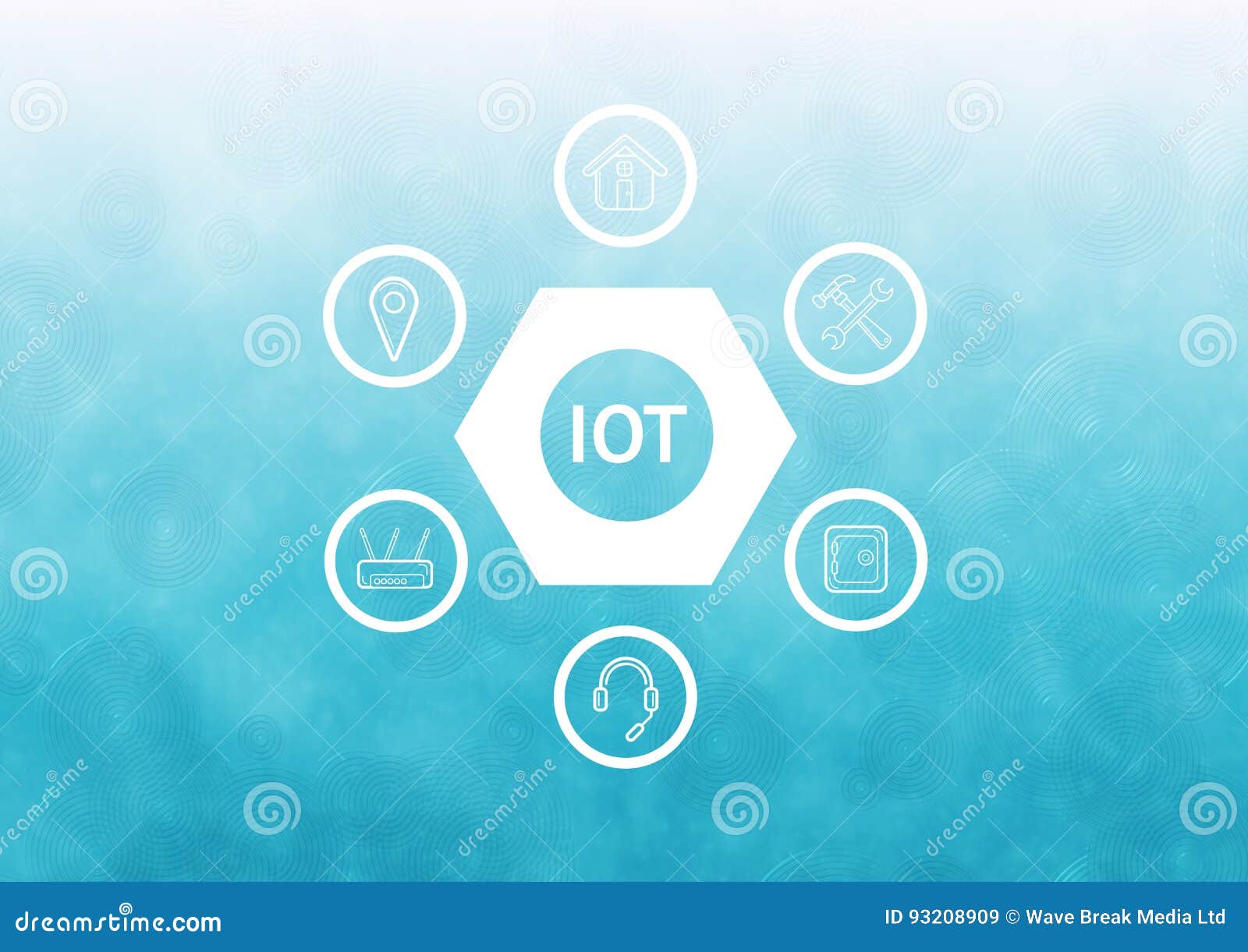 White Interface Against Blue Gradient Stock Illustration - Illustration ...