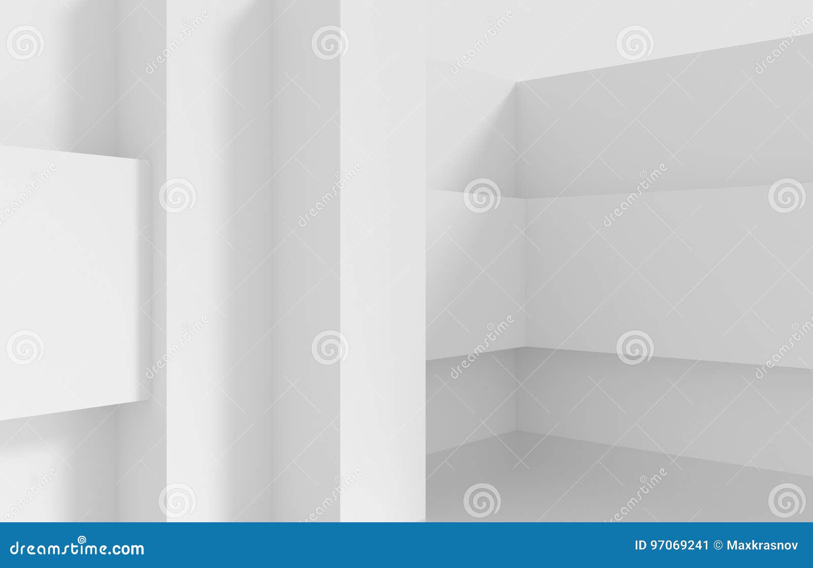 White Interior Design stock illustration. Illustration of interior ...