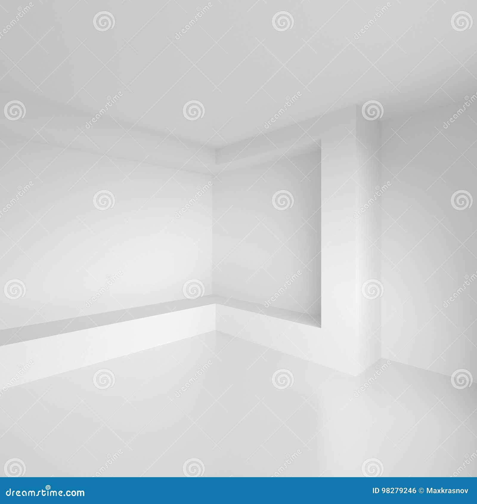 White Interior Design. Modern Architecture Background Stock ...