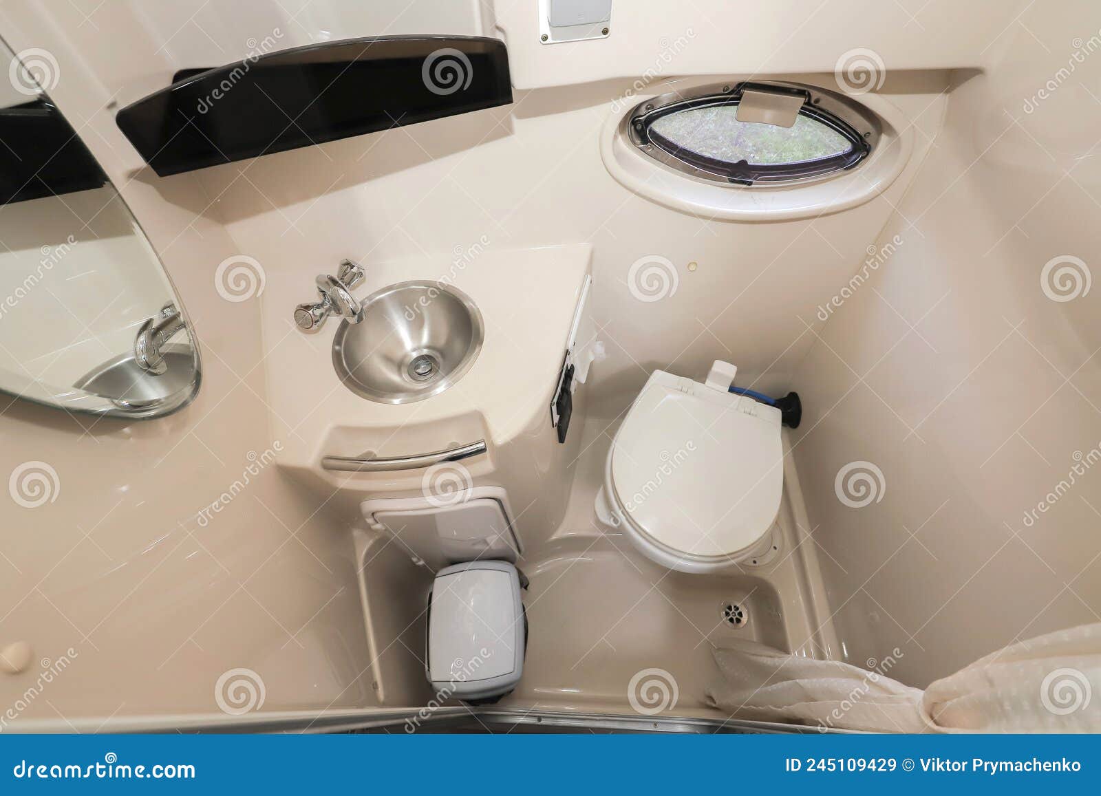 Restroom With Toilet And Washbasin Stock Photography | CartoonDealer ...