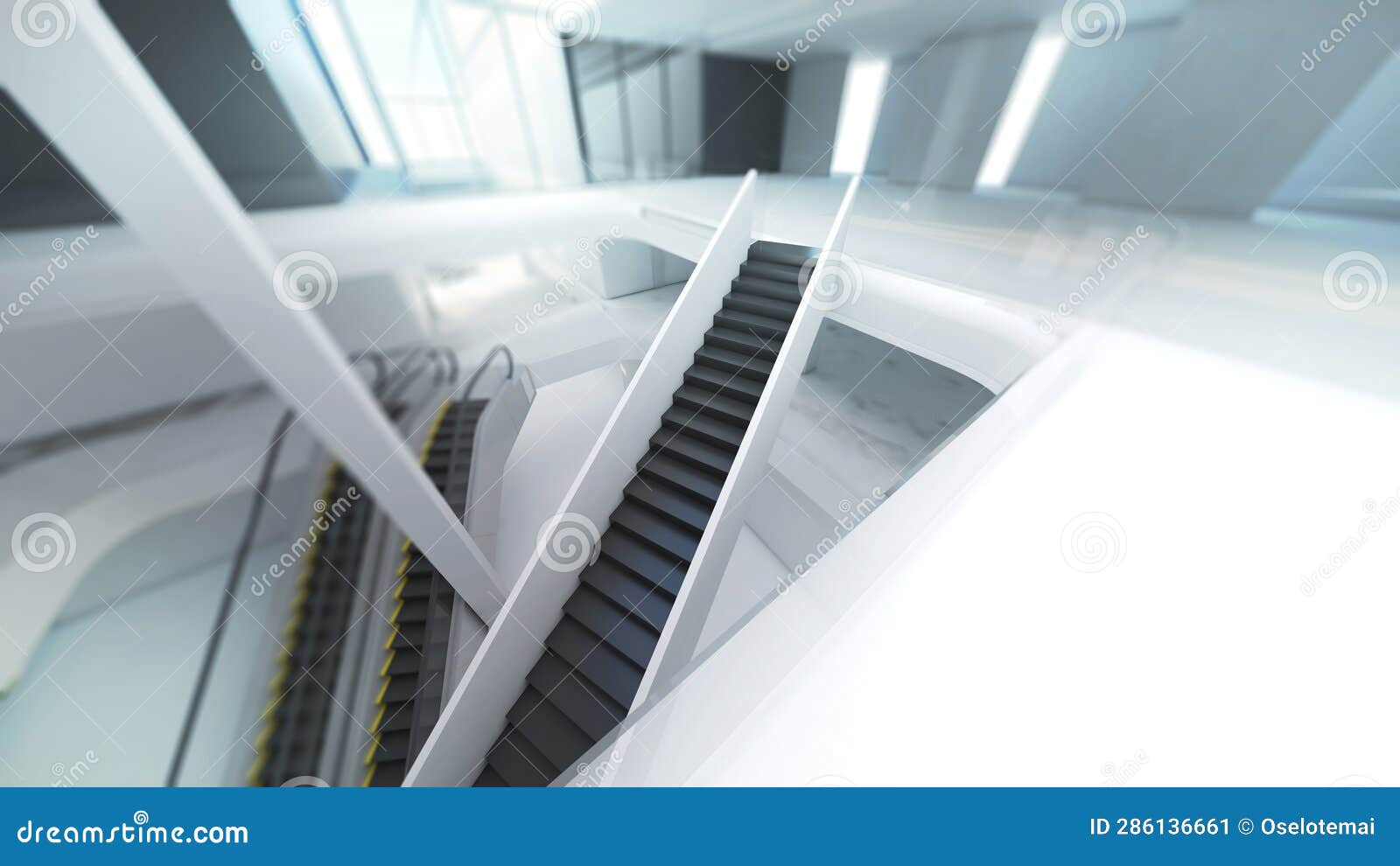 The White Interior Structure Shows the Structure and the Corridor Area ...