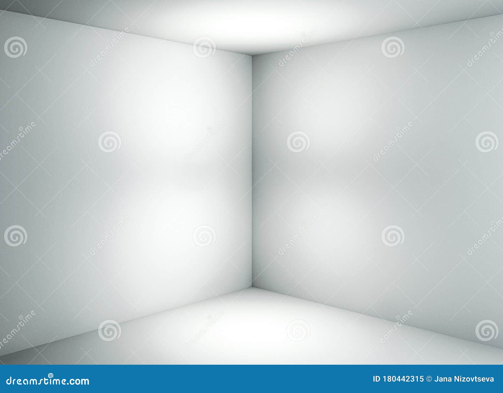 White Interior Walls. Angle View Stock Illustration - Illustration of ...