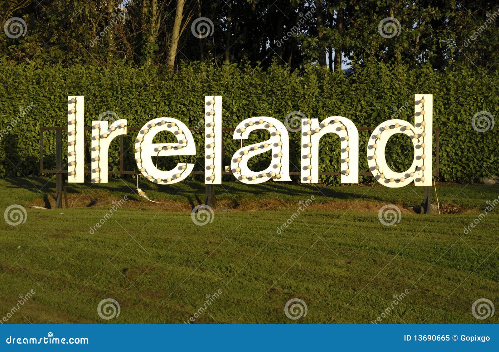 White ireland sign stock image. Image of airport, dublin - 13690665