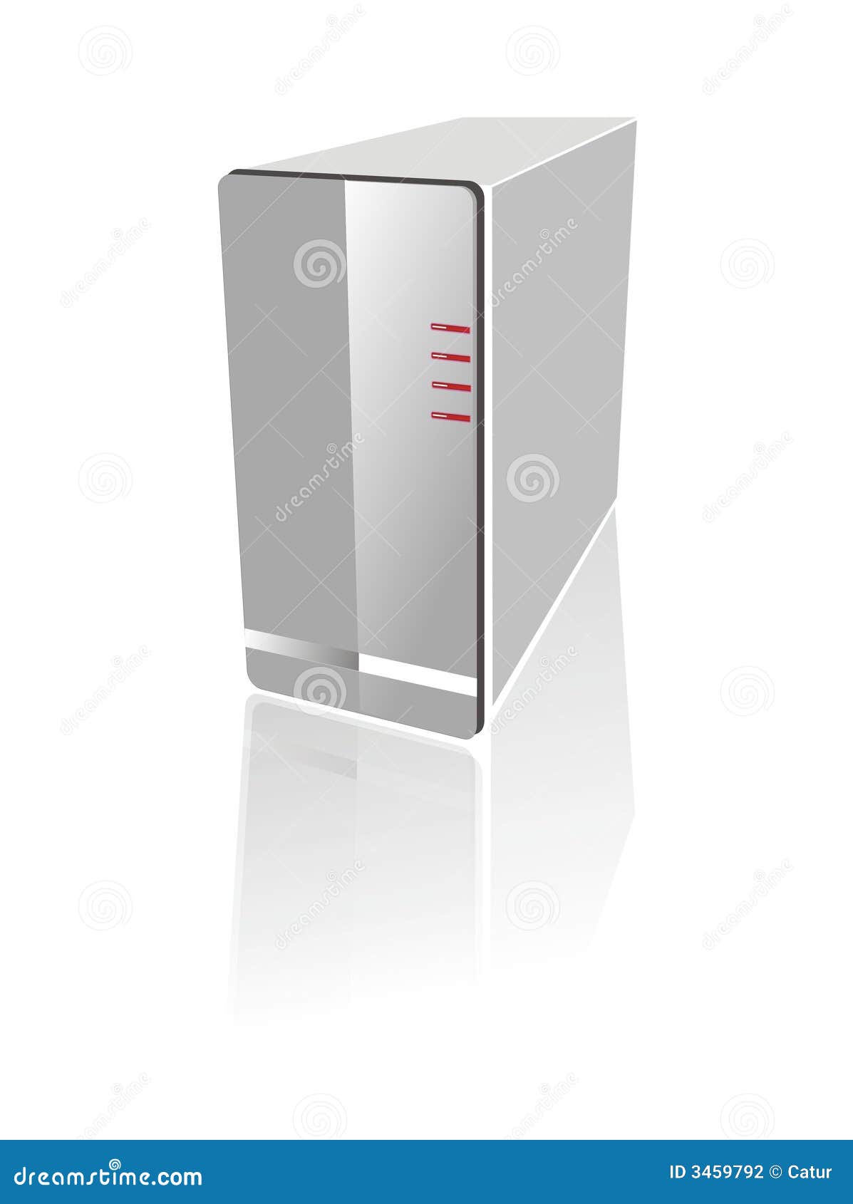 White isolated server stock vector. Illustration of white - 3459792