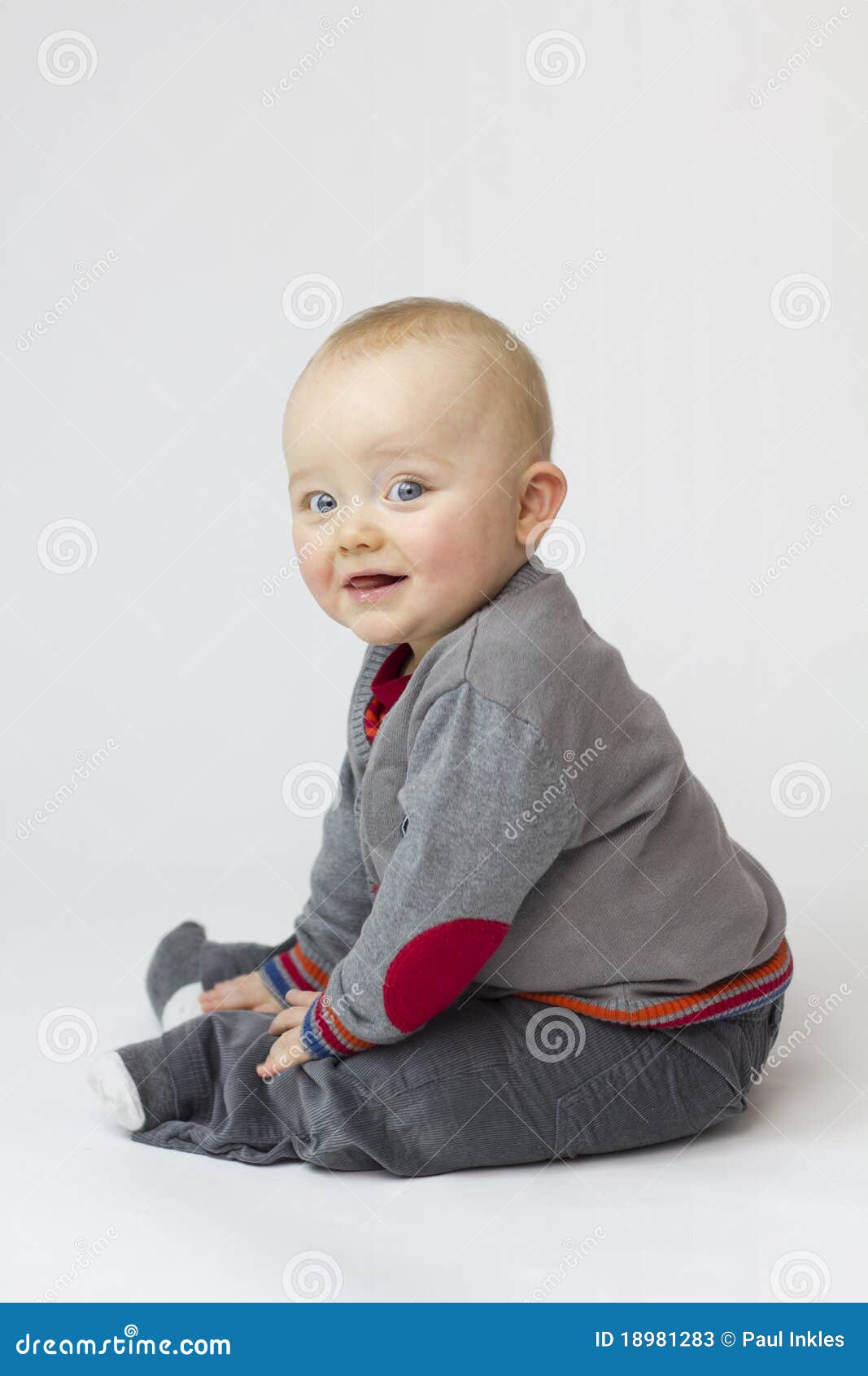 White Isolation of Baby stock image. Image of blue, baby - 18981283